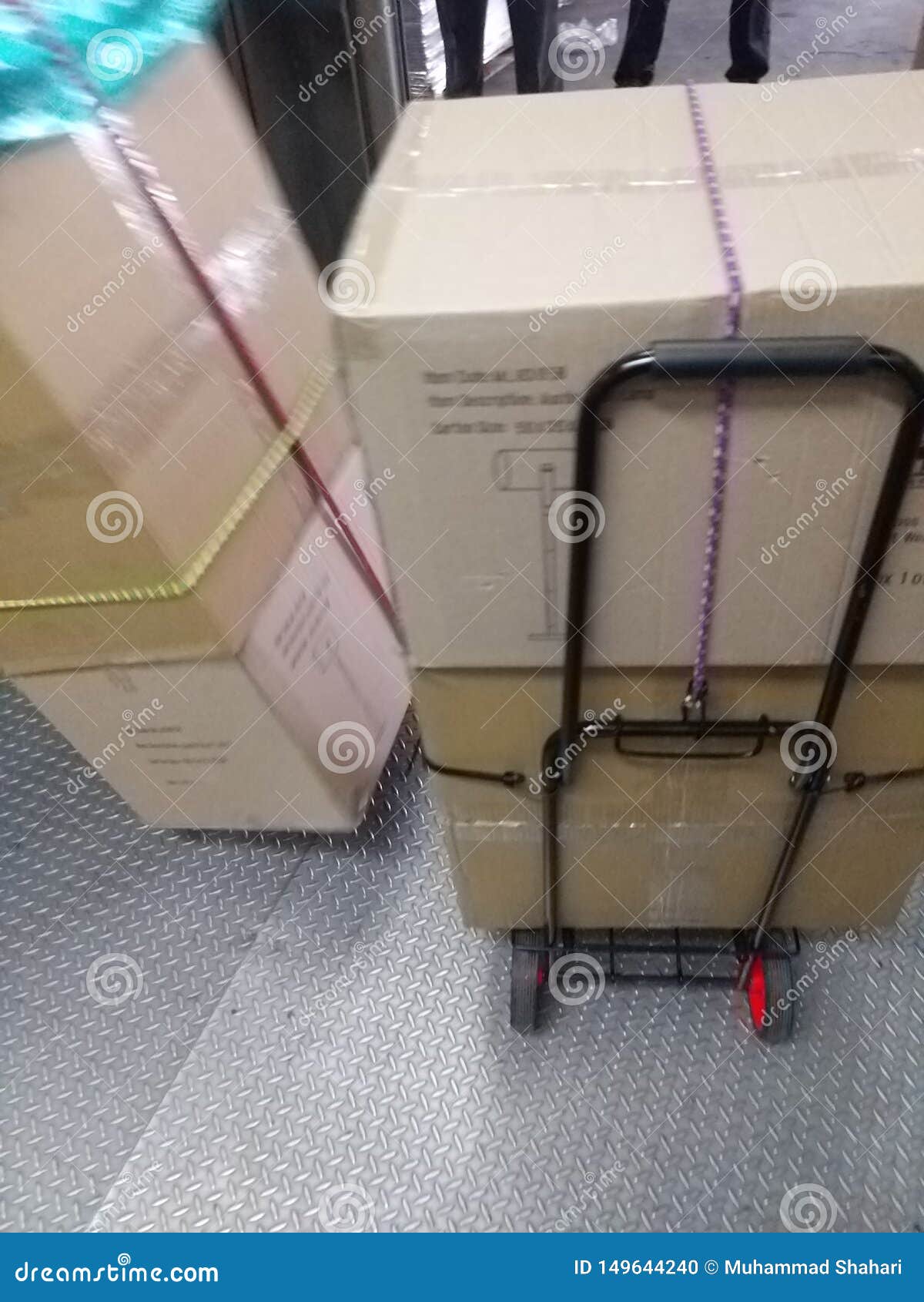 Trolley With Boxes Royalty-Free Stock Image | CartoonDealer.com #149644240