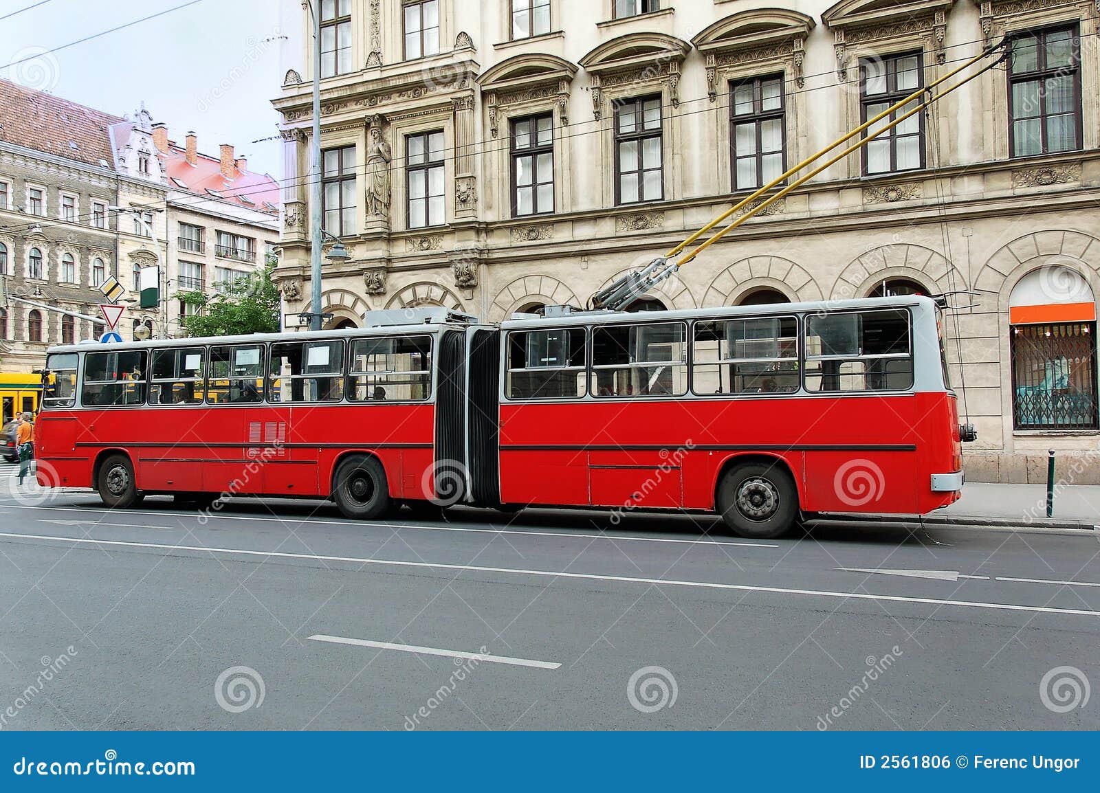 Trolley-bus Sideways Royalty-Free Stock Image | CartoonDealer.com #2561806