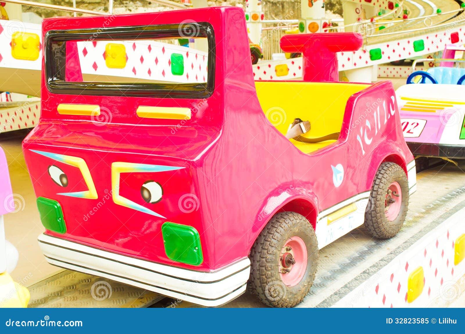 Trolley stock image. Image of pleasure, park, wheel, children - 32823585