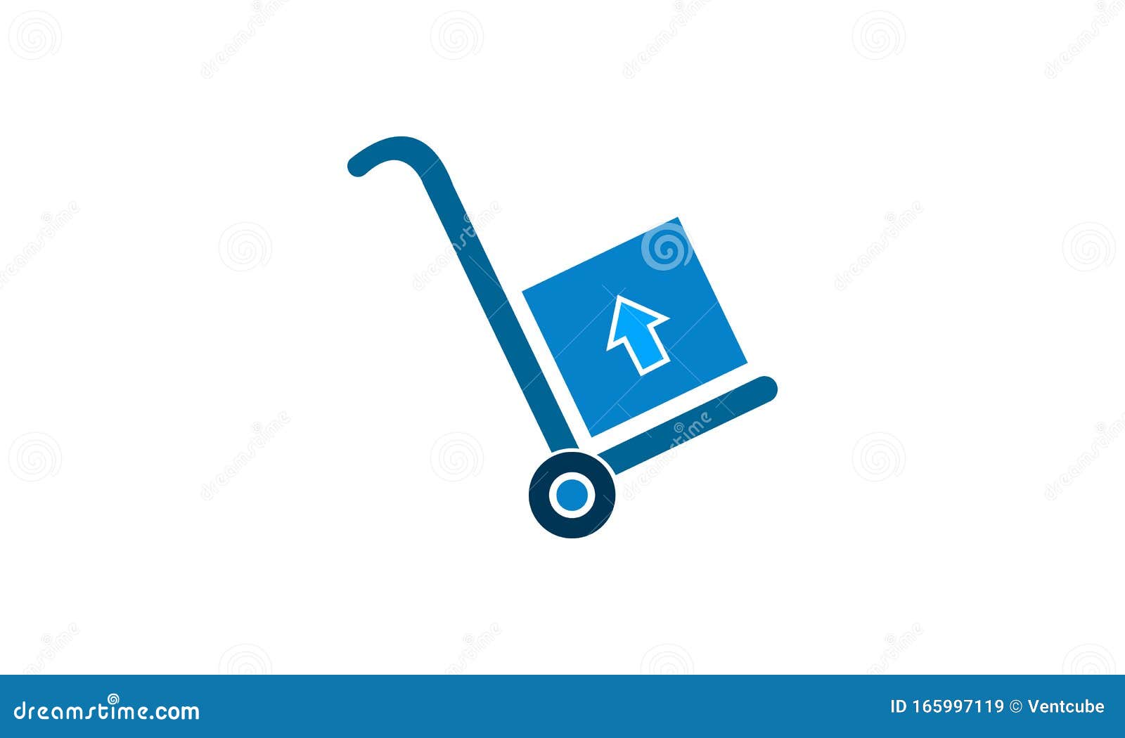 Trolley Icon Flat Style Vector Illustration. Stock Vector ...