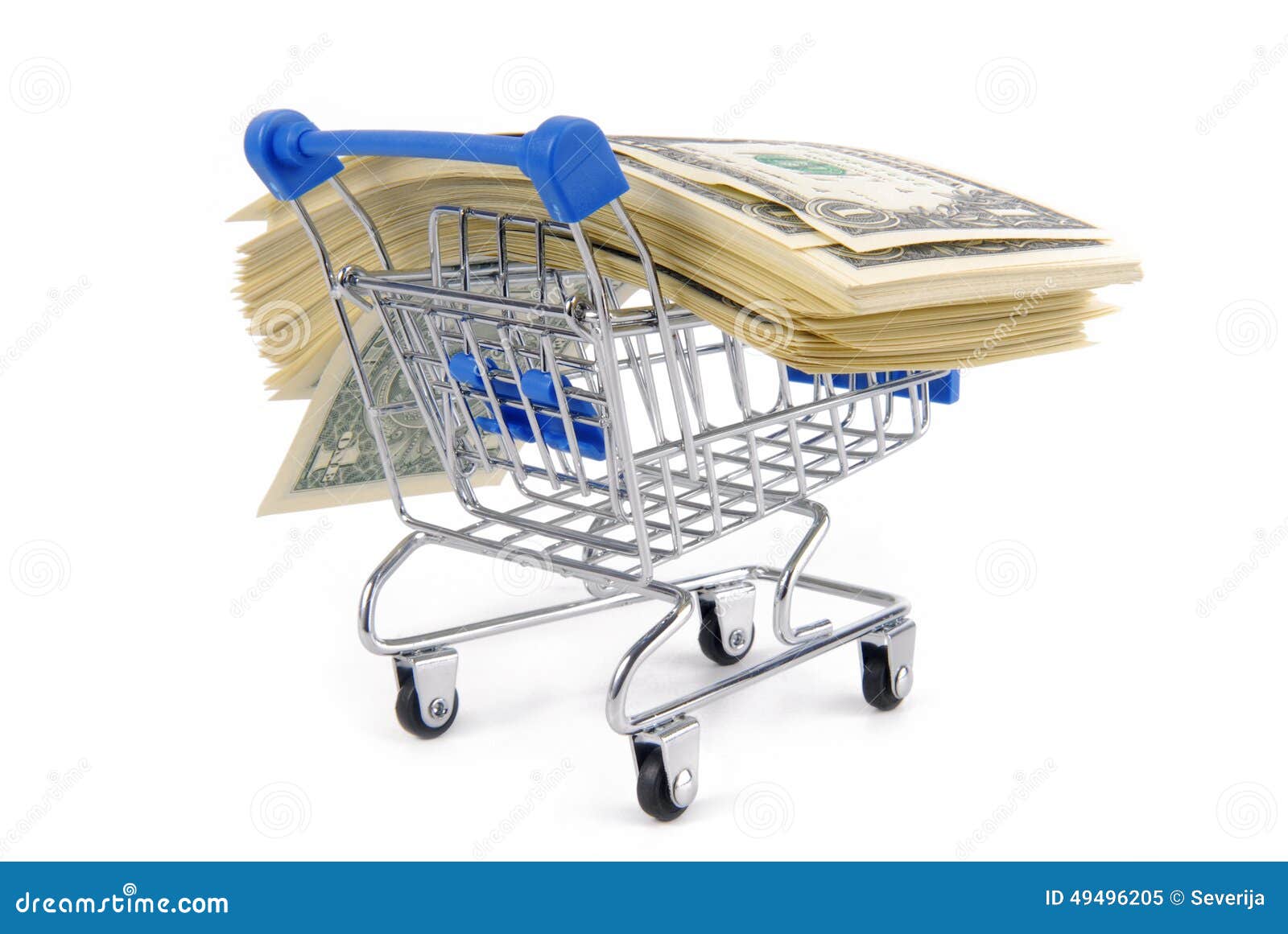 Trolley with money concept stock image. Image of bank - 49496205