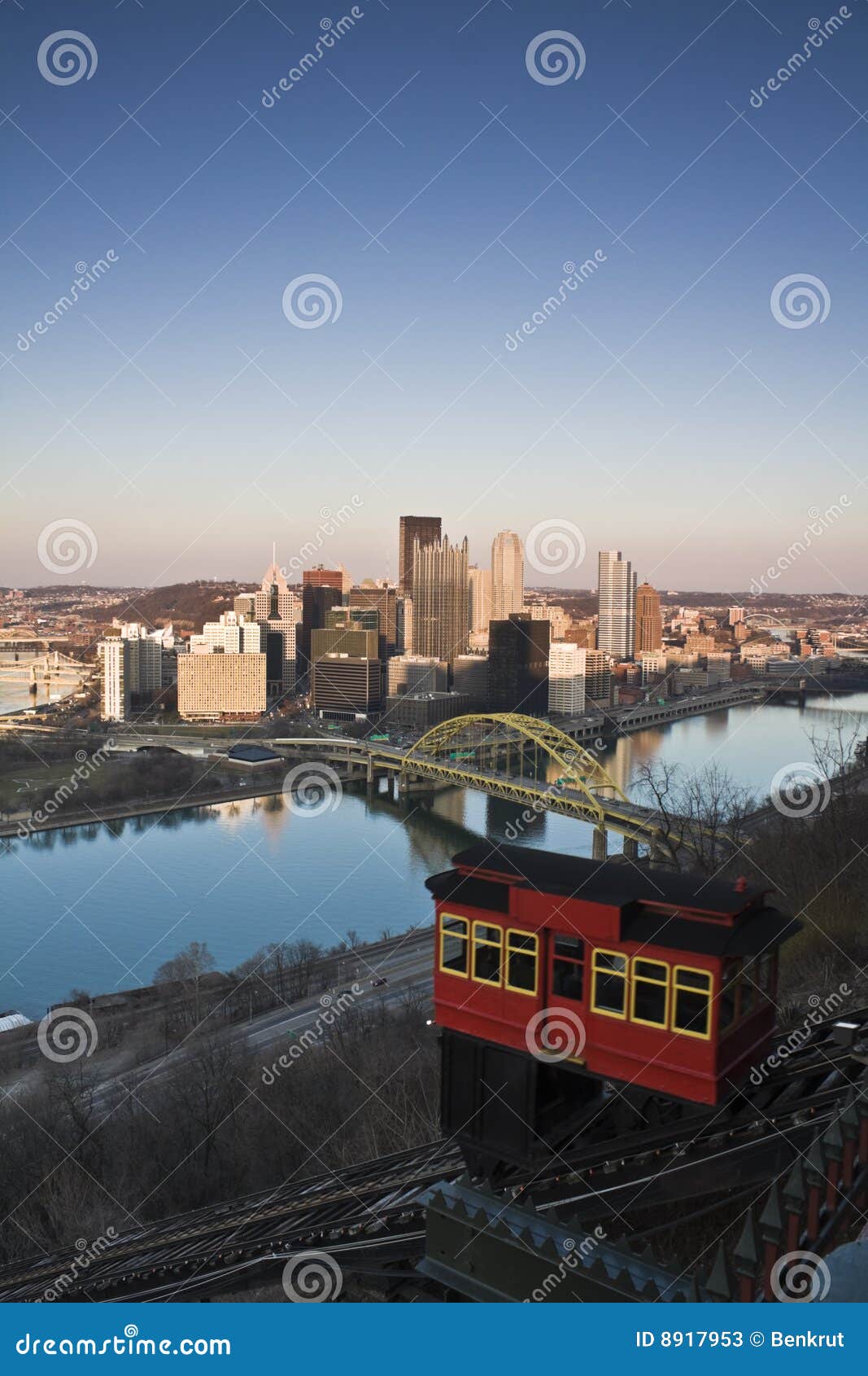 Trolley in Pittsburgh stock image. Image of horizontal - 8917953
