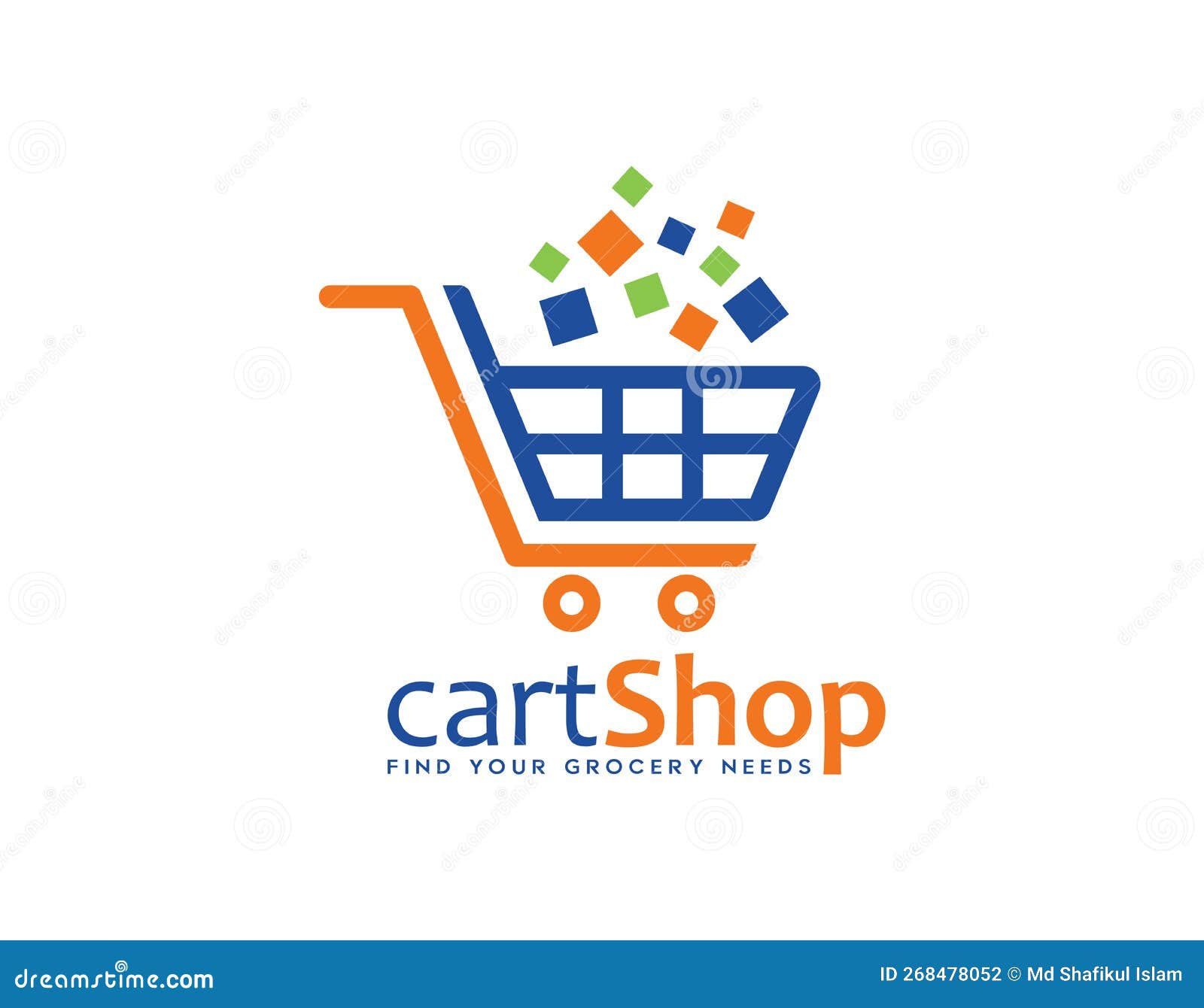 Trolley for Shop Logo or Icon Sign Symbol Vector Template Stock Vector ...