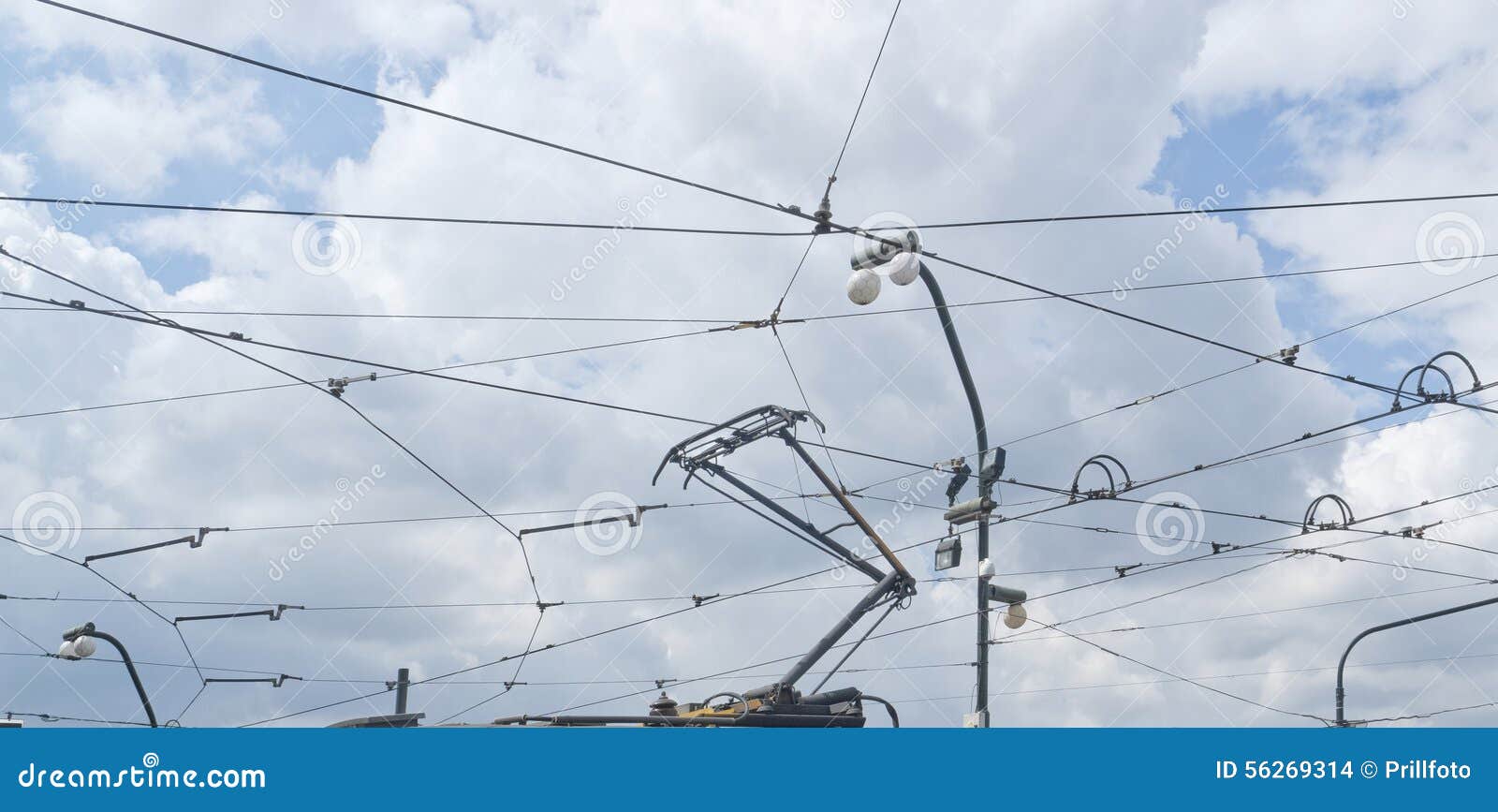 Trolley system stock photo. Image of cable, electrical - 56269314