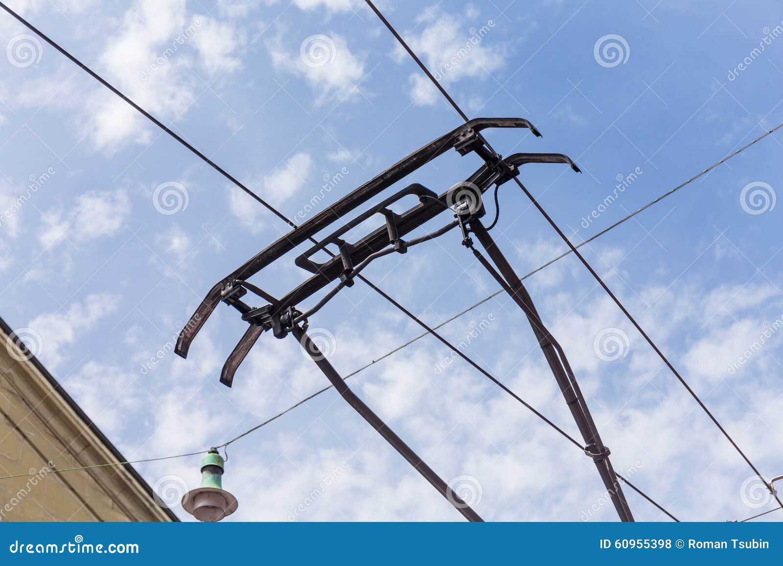 Trolley Trolleybus Electricity Cable Lines Stock Photo - Image of ...