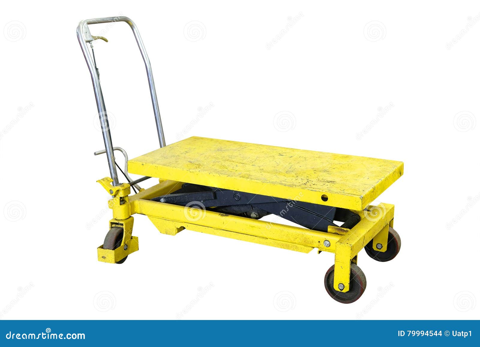 Trolley Which Used in a Car Repair Station for Engine Transportation ...