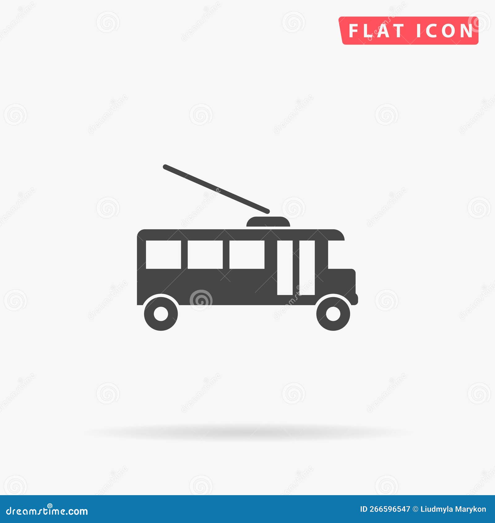 Trolleybus Flat Vector Icon Stock Vector - Illustration of traffic ... Trolleybus Flat Vector Icon Stock Vector - Illustration of traffic ...