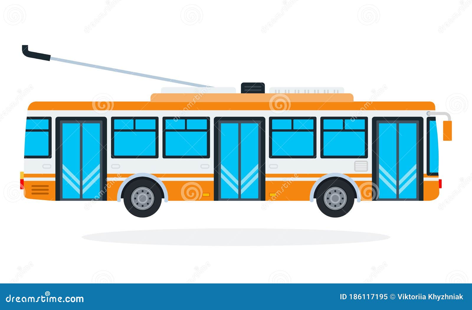 Trolleybus Vector Flat Isolated Stock Vector - Illustration of electric ... Trolleybus Vector Flat Isolated Stock Vector - Illustration of electric ...