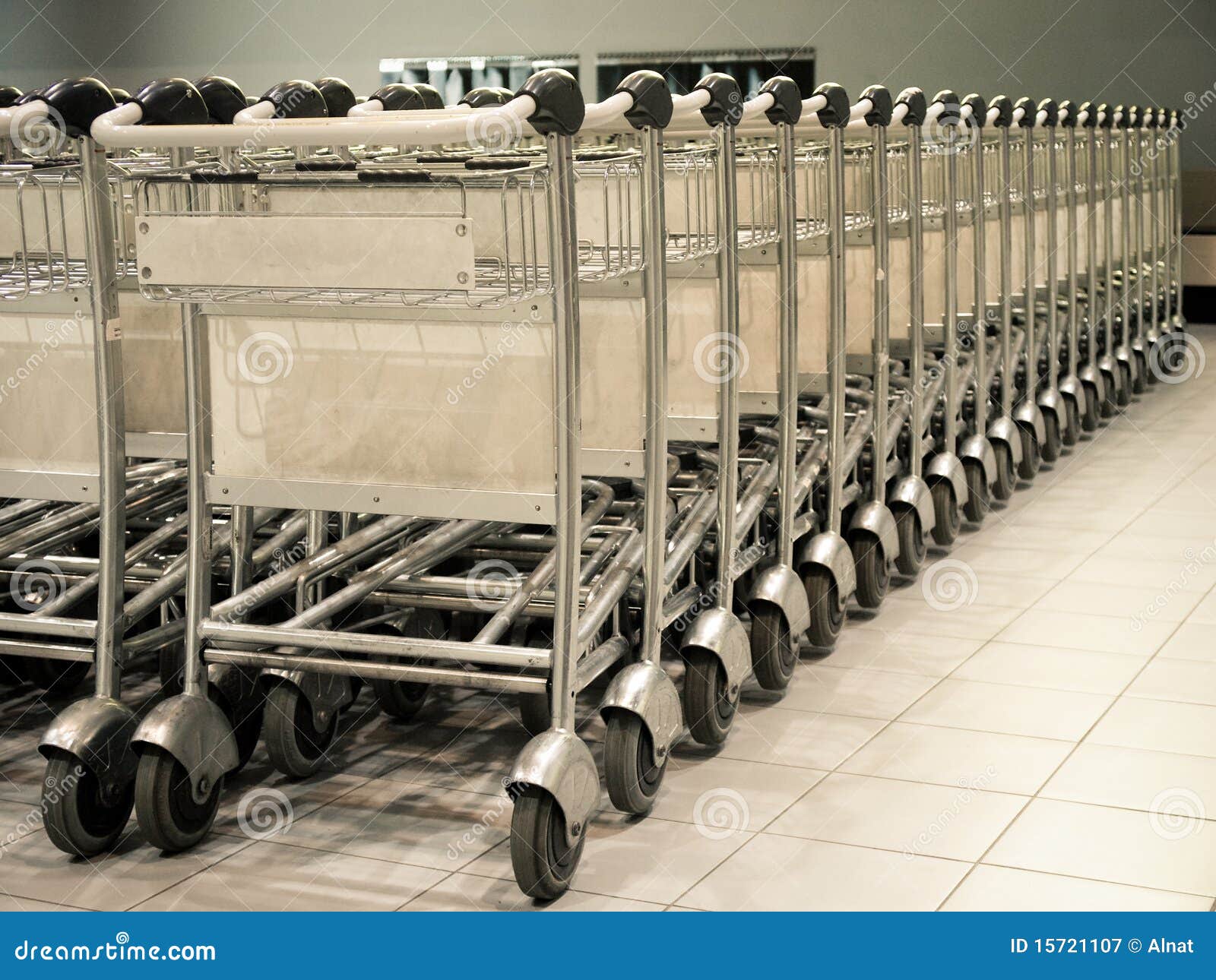 Trolleys stock image. Image of horizontal, color, luggage - 15721107