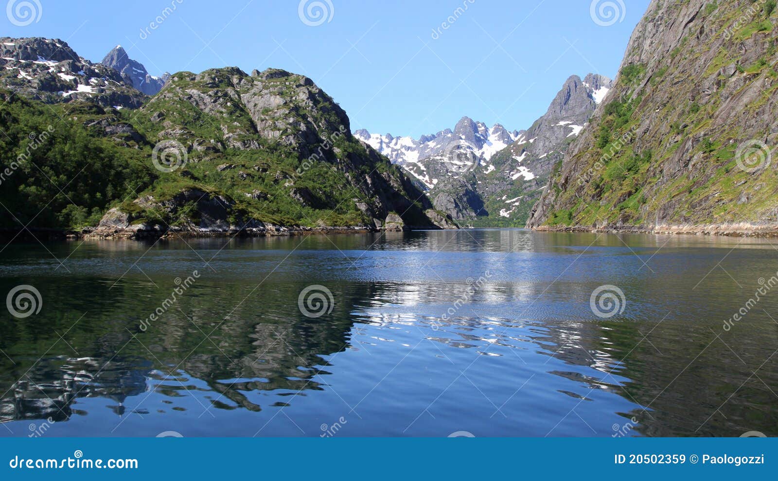 Trollfjord Lights stock image. Image of north, environment - 20502359