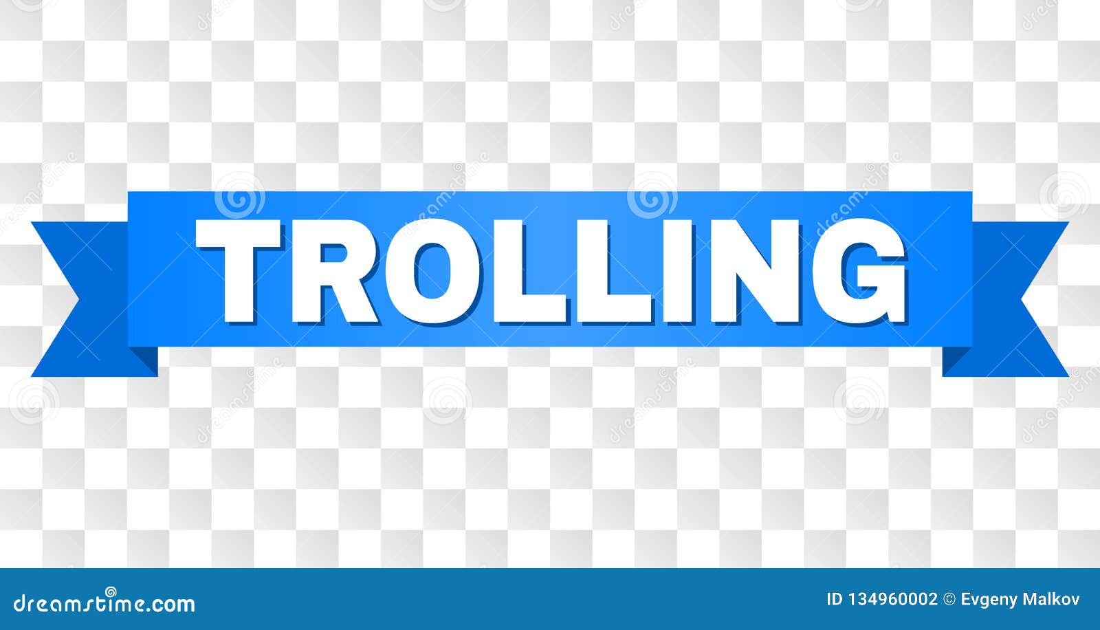 Blue Tape with TROLLING Text Stock Vector - Illustration of design ...