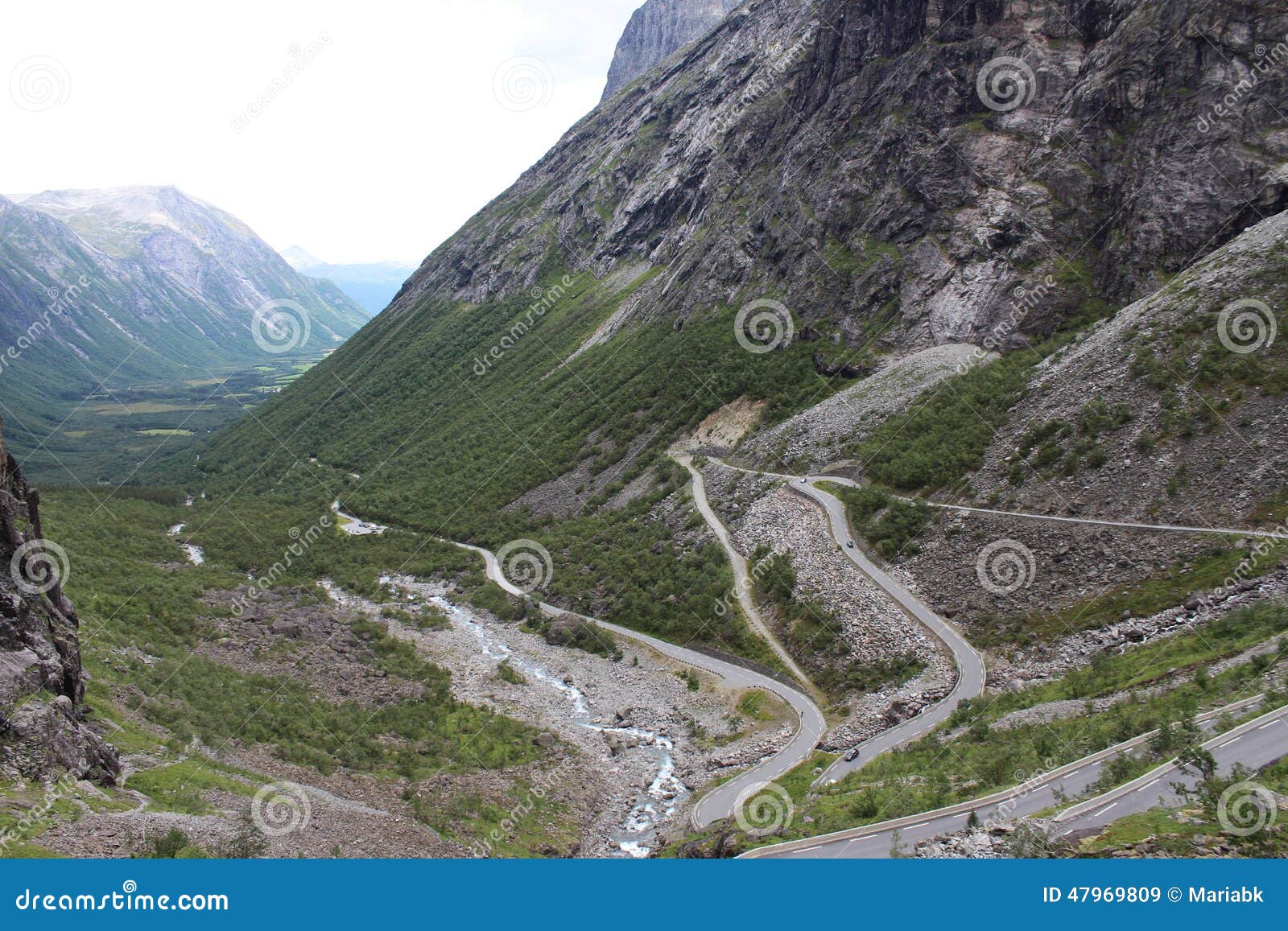 Trolls Path (norwegian Trollstigen). Stock Image - Image of hightway ...