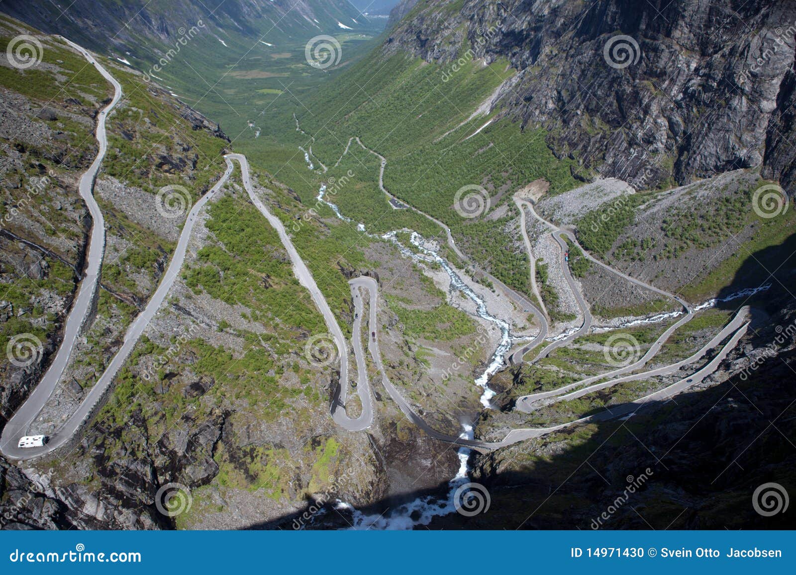 Trollstigen mountain pass stock photo. Image of view - 14971430