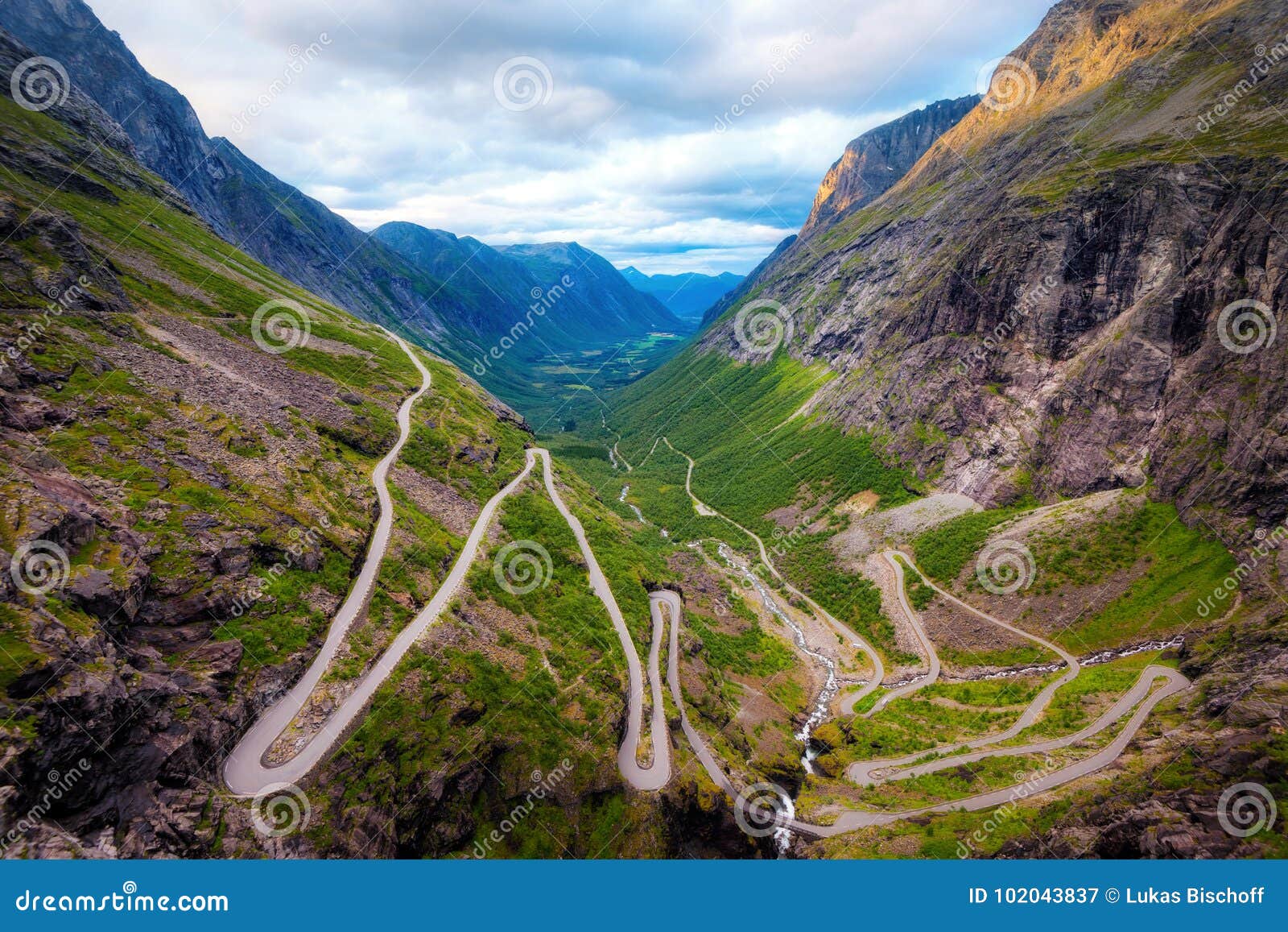 Trollstigen Norway stock image. Image of scandinavia - 102043837