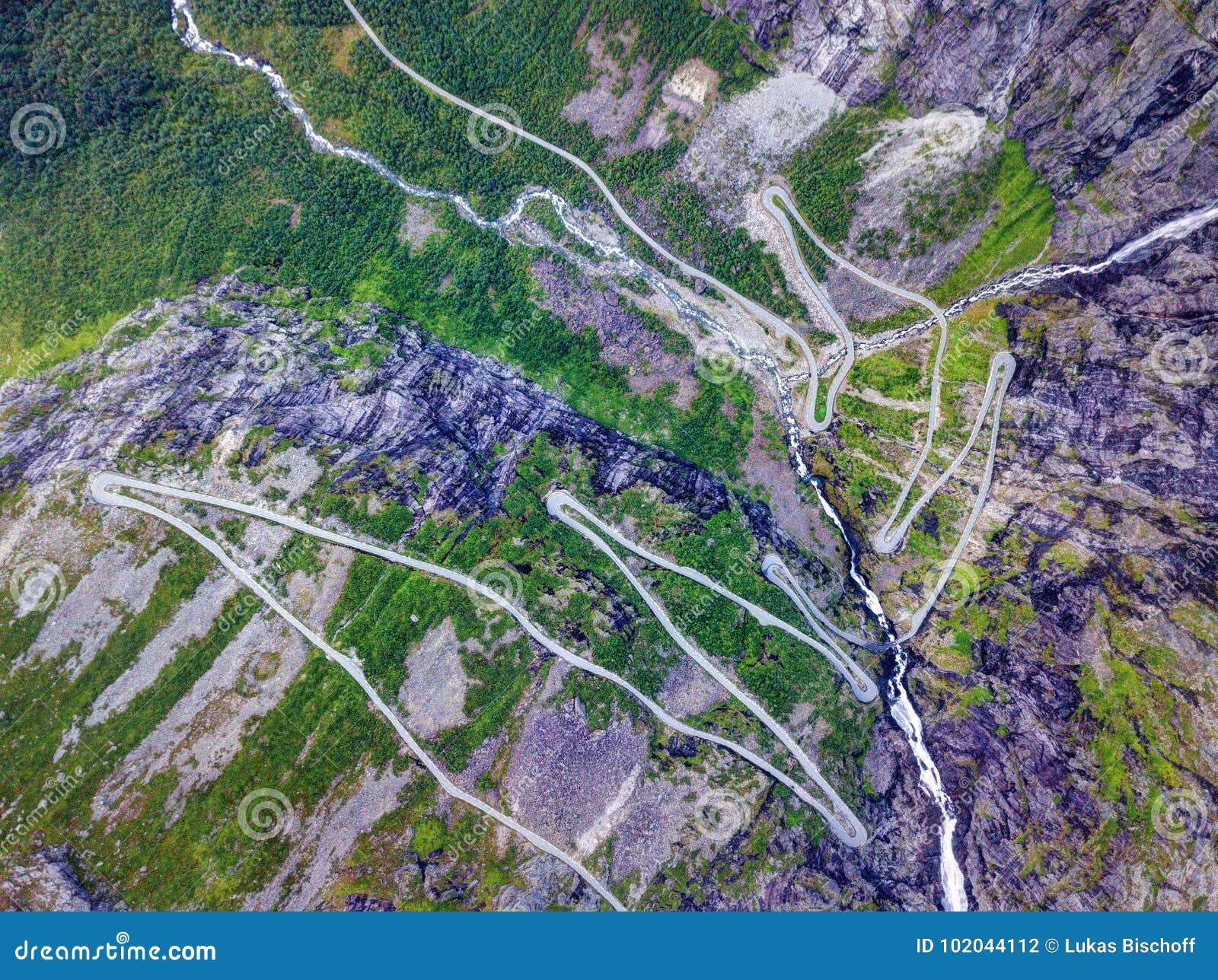 Trollstigen Norway stock photo. Image of green, national - 102044112