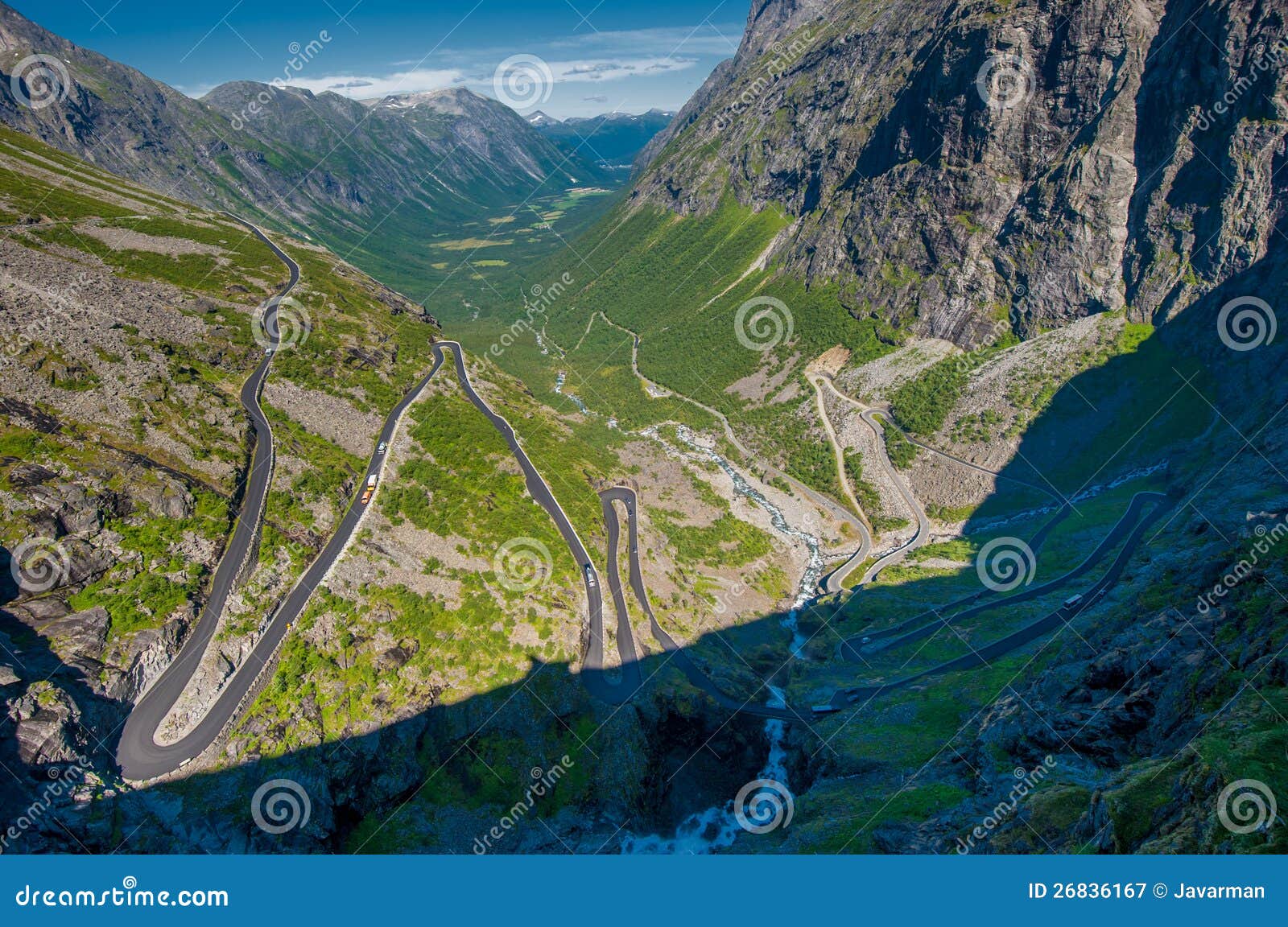 Trollstigen, Troll Footpath, Mountain Road, Norway Stock Image - Image ...