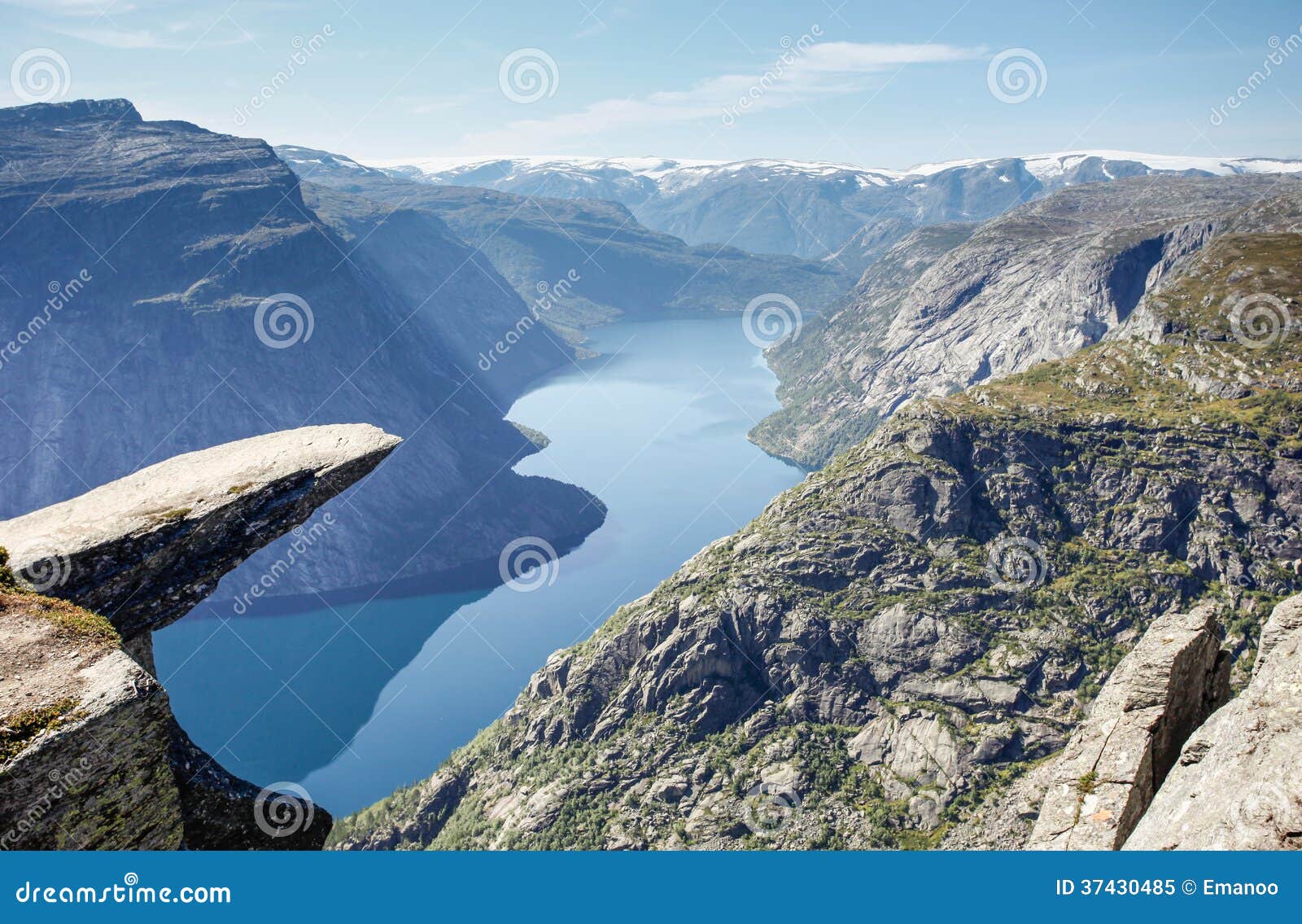 Trolltunga rock in norway stock image. Image of high - 37430485