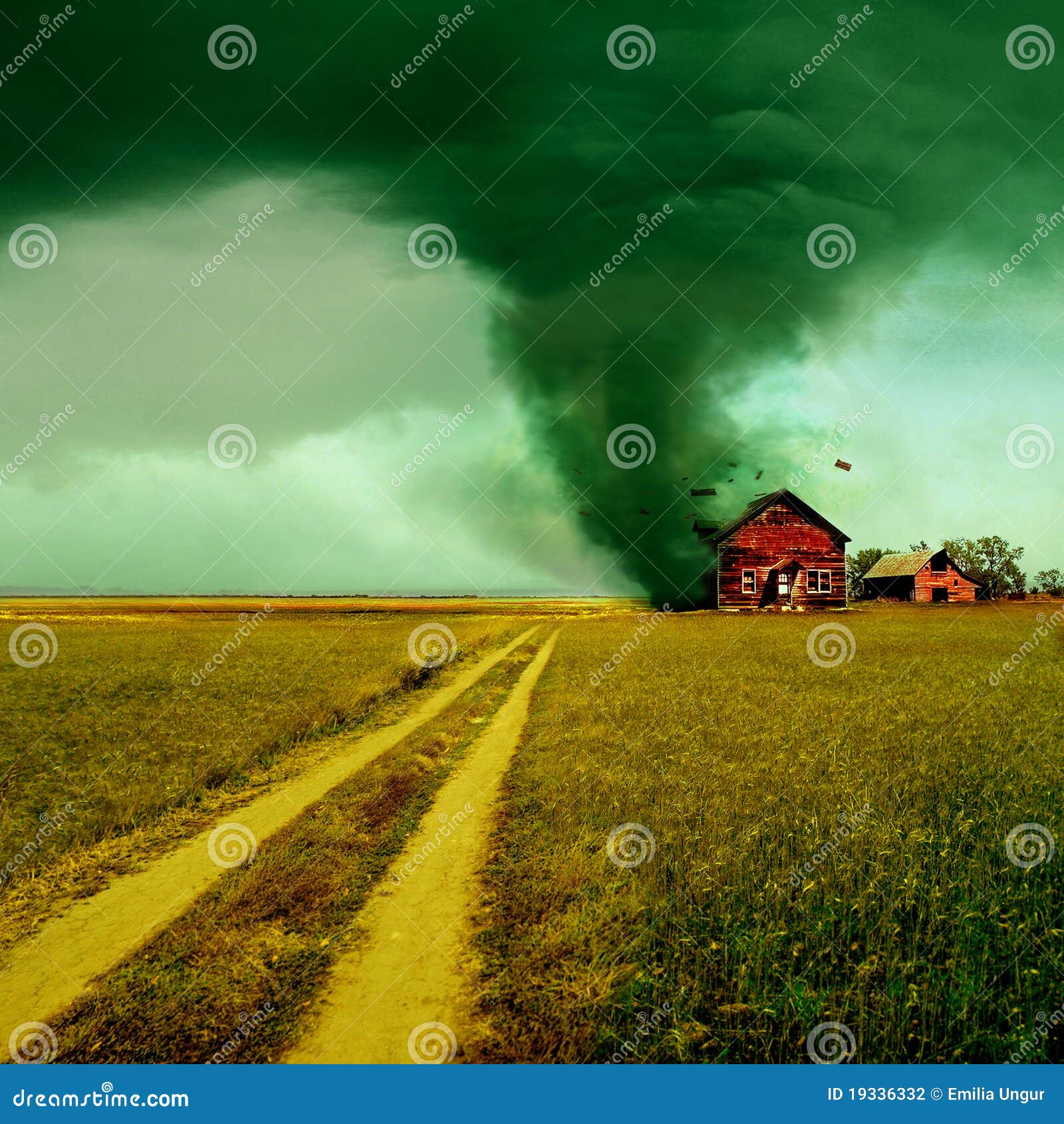 Tromb arkivfoto. Bild av skräp, vild, bygger, mörkt, sommar - 19336332