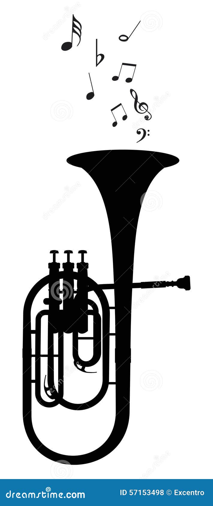 Trombeta ilustração do vetor. Ilustração de cartoon, isolado - 57153498
