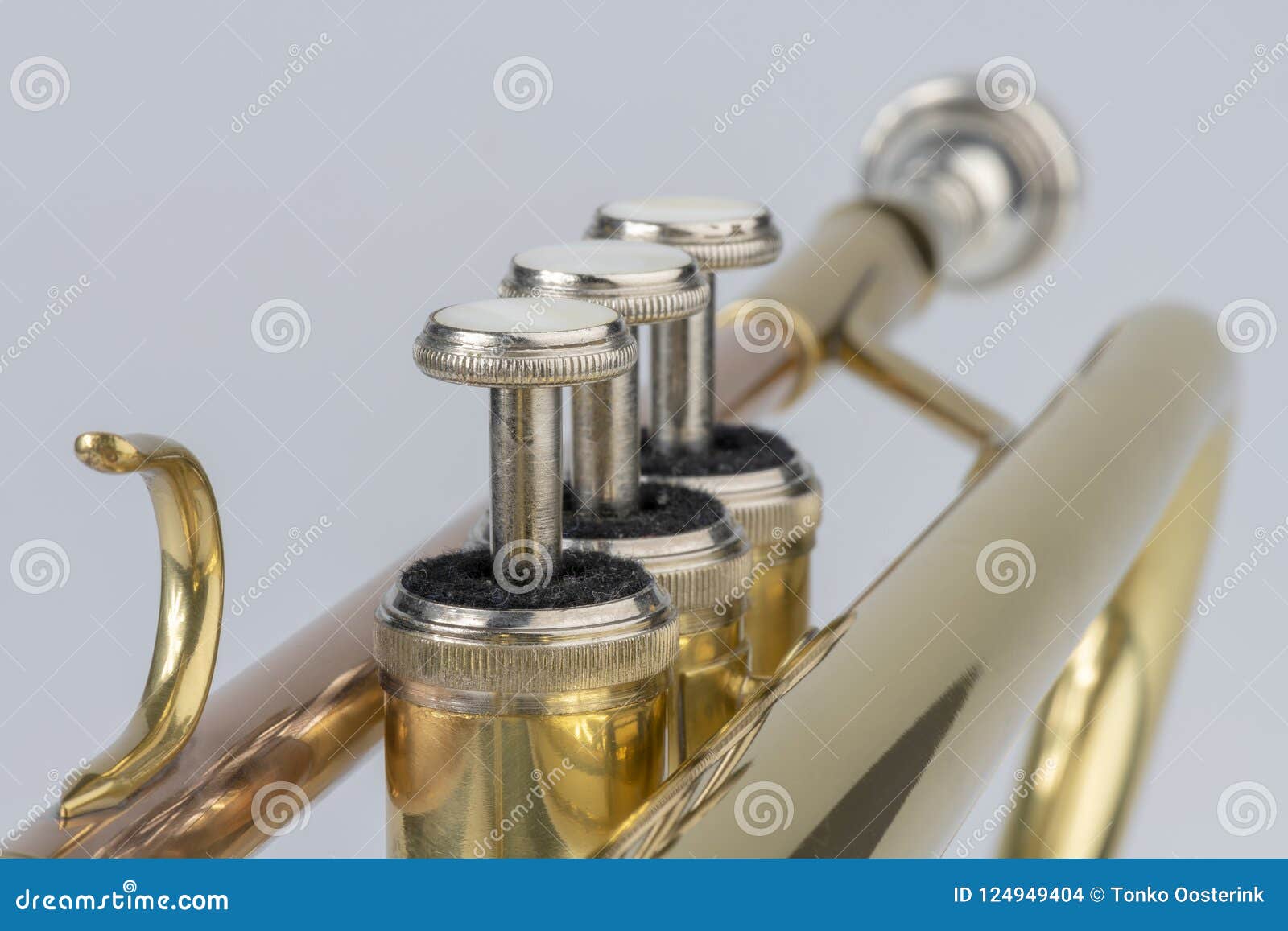 Trombeta Do Instrumento Musical Em Detalhe Foto de Stock - Imagem de ...