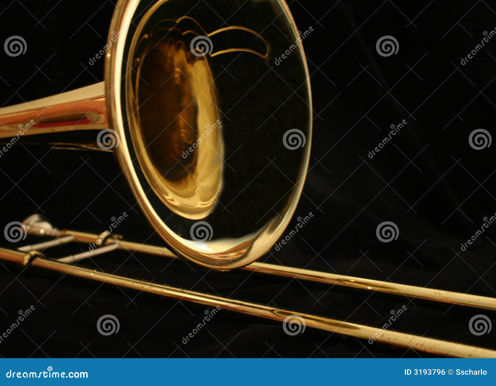 Trombone stock photo. Image of photograph, bell, black - 3193796