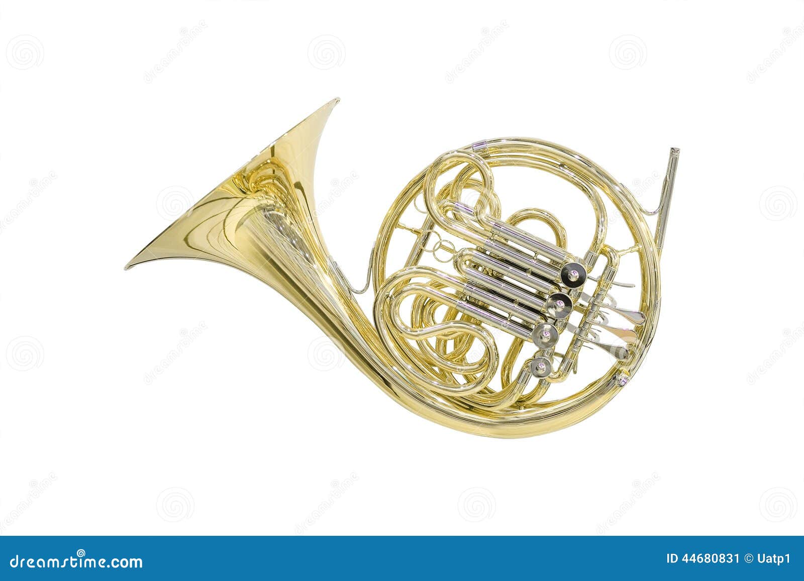 Trombone isolated stock image. Image of gold, band, equipment - 44680831