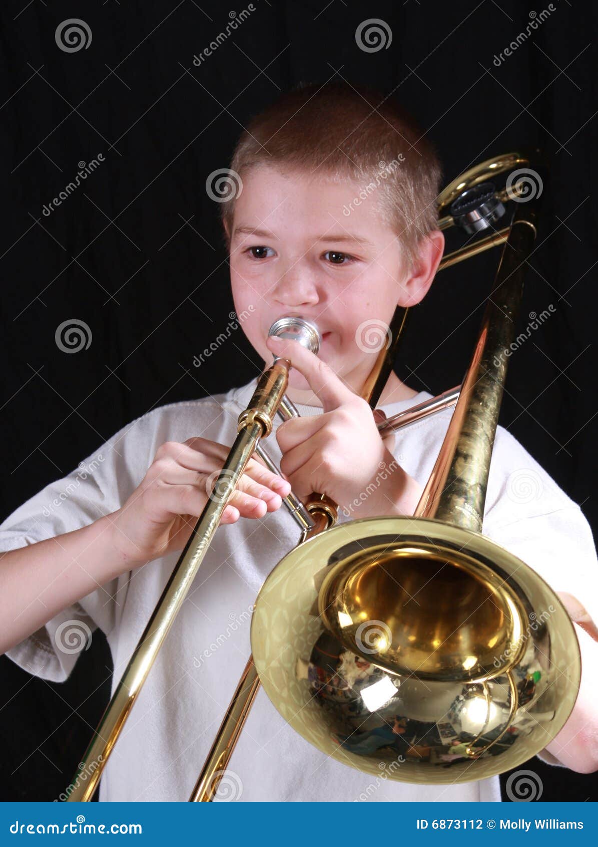 Trombone player 5 stock photo. Image of entertain, musical - 6873112