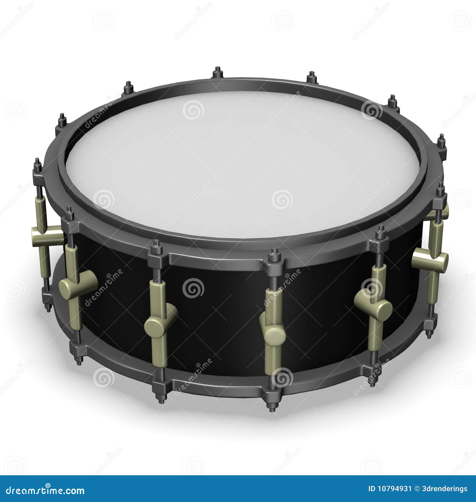Trommel stock illustratie. Illustratie bestaande uit render - 10794931