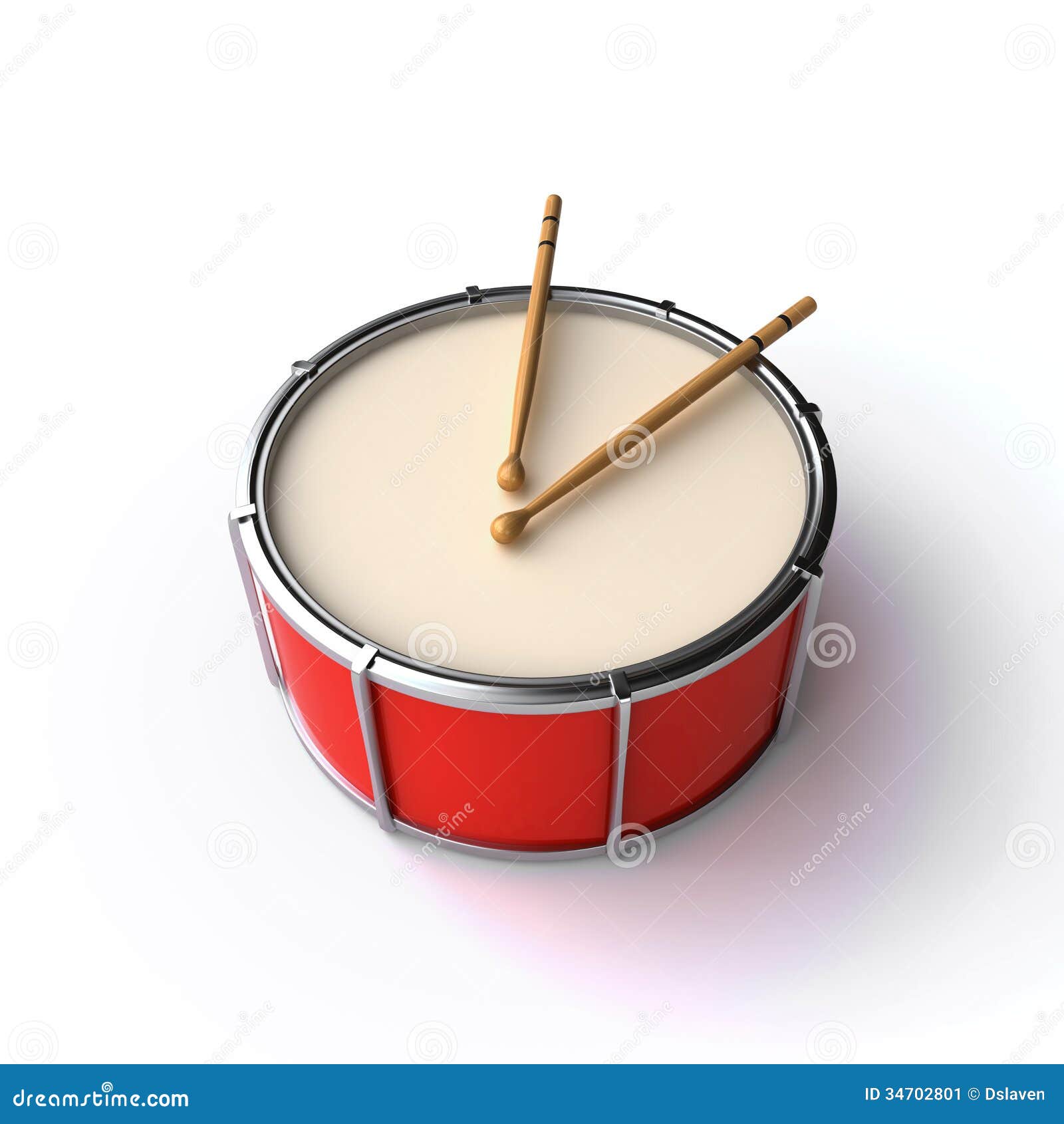 Trommel en stokken stock illustratie. Illustration of trommel - 34702801