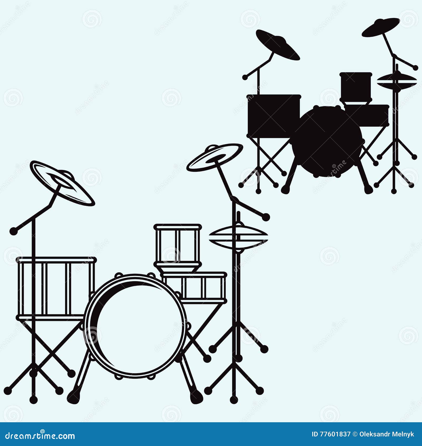 Trommeln Vektor vektor abbildung. Illustration von barsch - 77601837