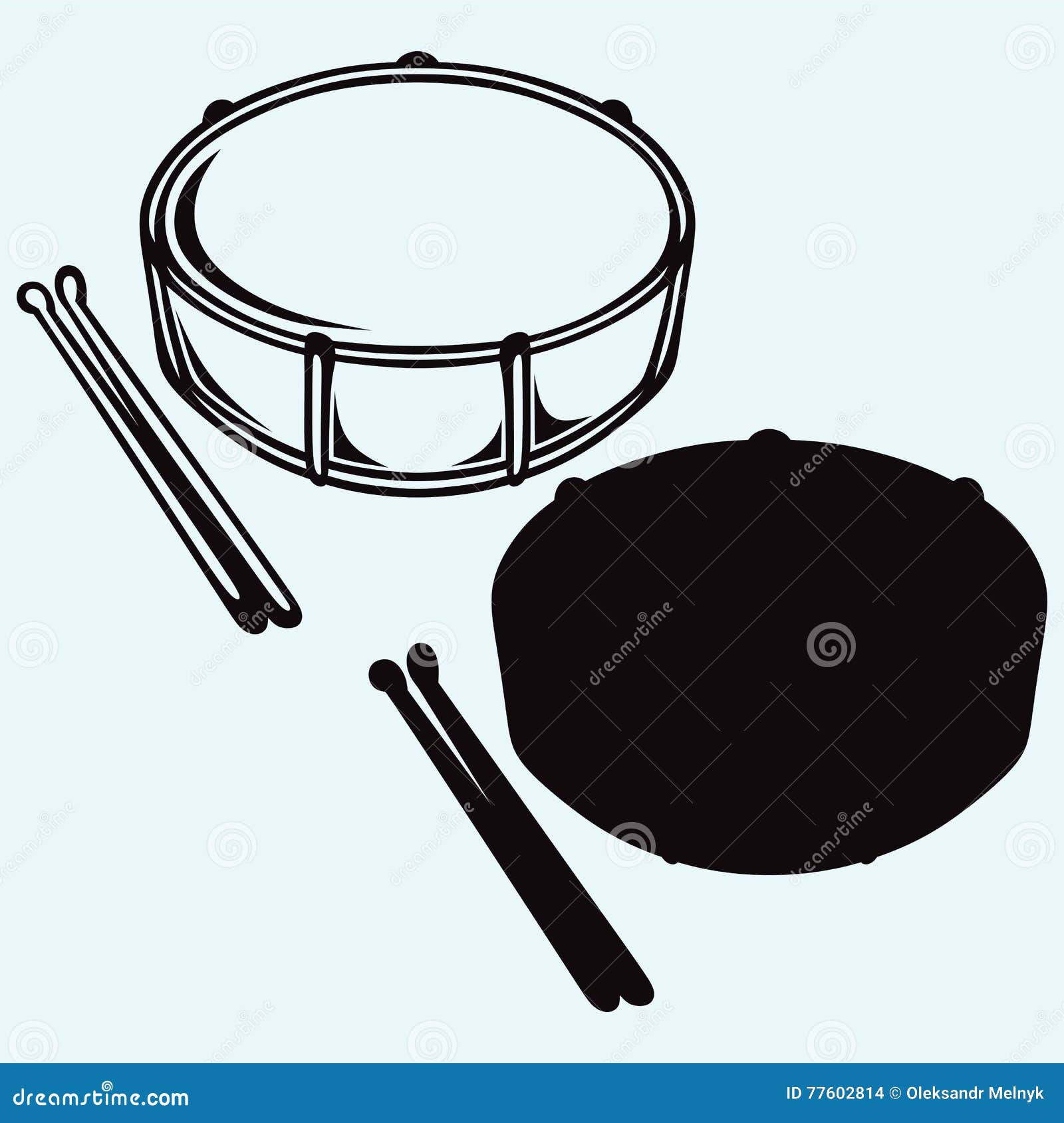 Trommeln Vektor vektor abbildung. Illustration von form - 77602814