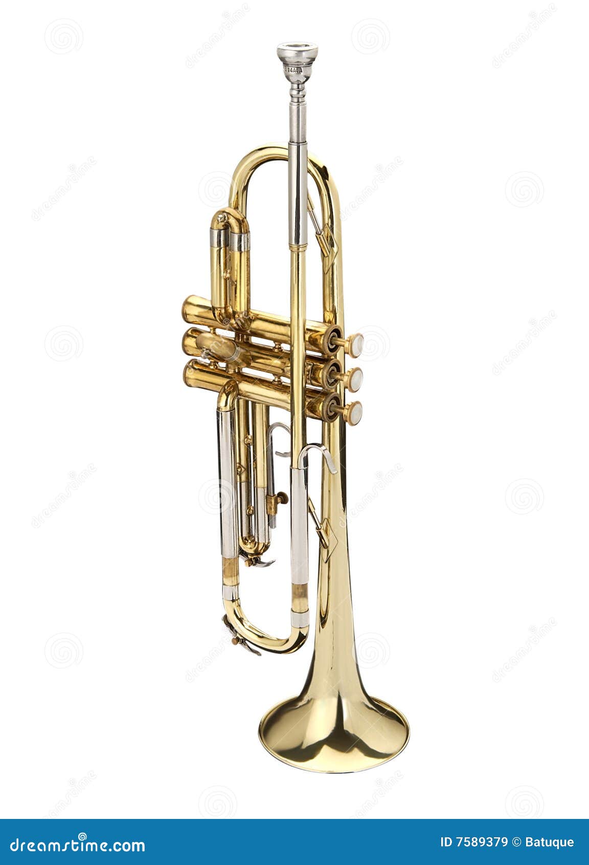 Trompet stock afbeelding. Image of instrument, trompet - 7589379