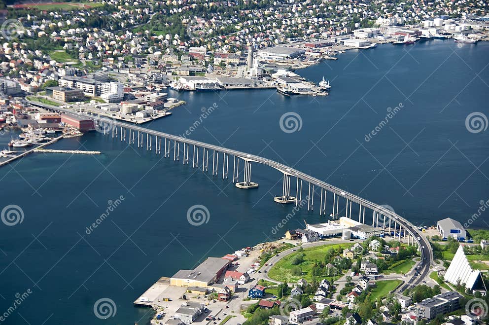 Tromso bridge stock photo. Image of famous, bridge, sunny - 10068560