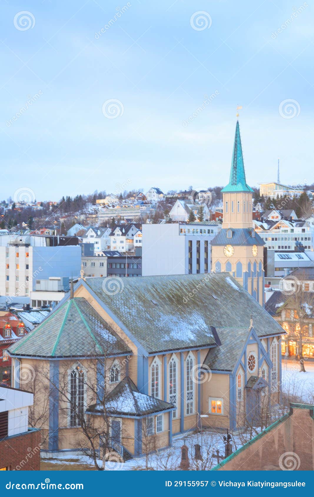 Tromso Cathedral Church stock image. Image of arctic - 29155957