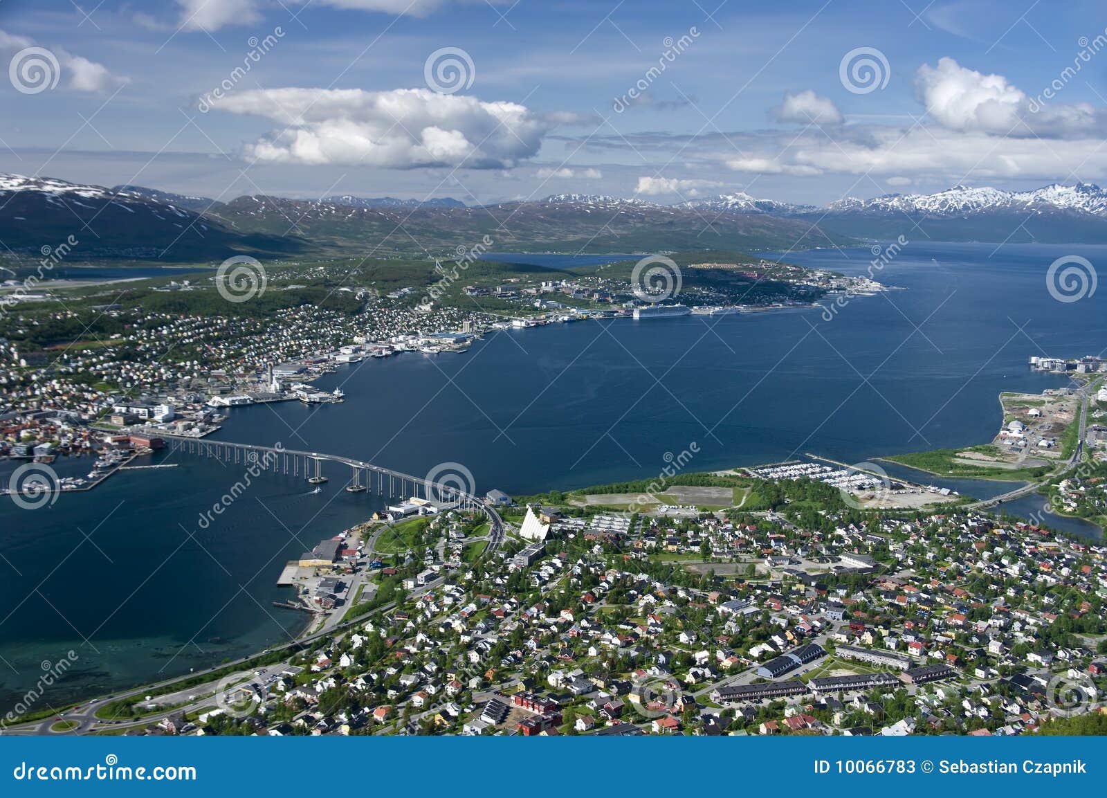 Tromso city stock image. Image of mountainous, county - 10066783