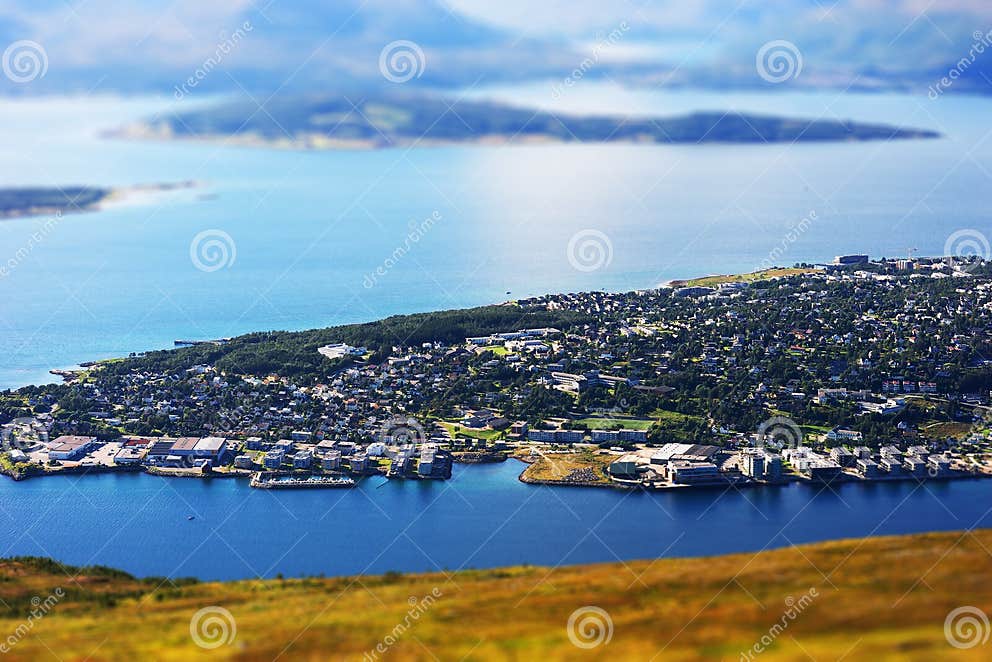 Tromso Micro Toy Landscape Background Stock Image - Image of micro ...