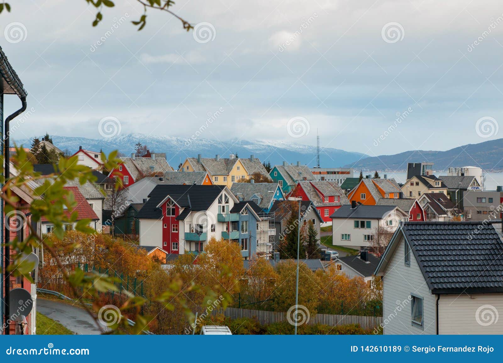 Tromso, Norway. General View Editorial Stock Image - Image of downtown ...