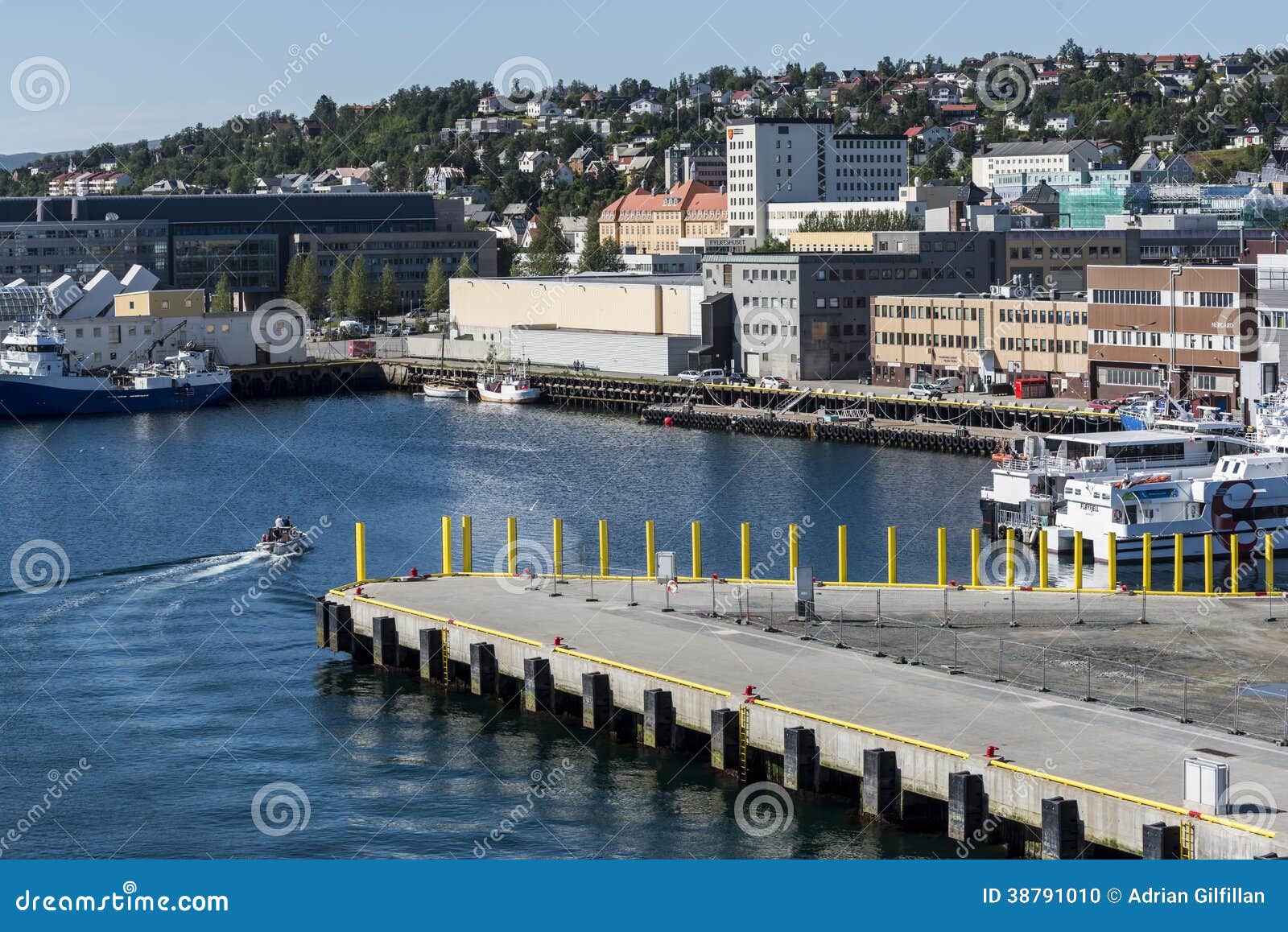 Tromso port editorial image. Image of vacation, houses - 38791010