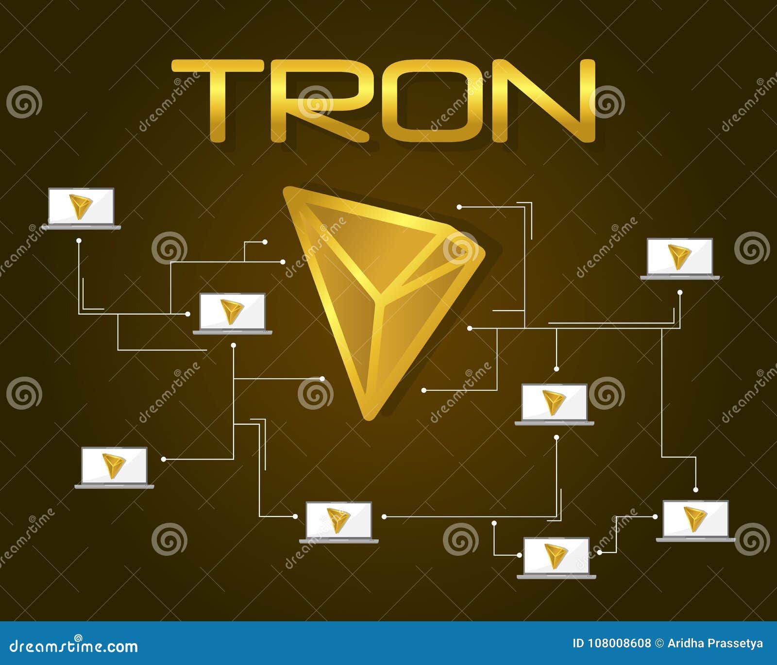 TRON Decentralized Cryptocurrency Vector Logo | CartoonDealer.com ...