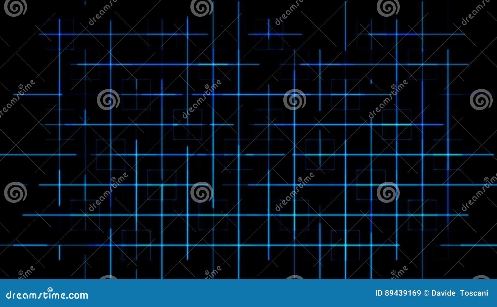 Tron Blue Artificial Grid Background Backdrop. Stock Video - Video of ...