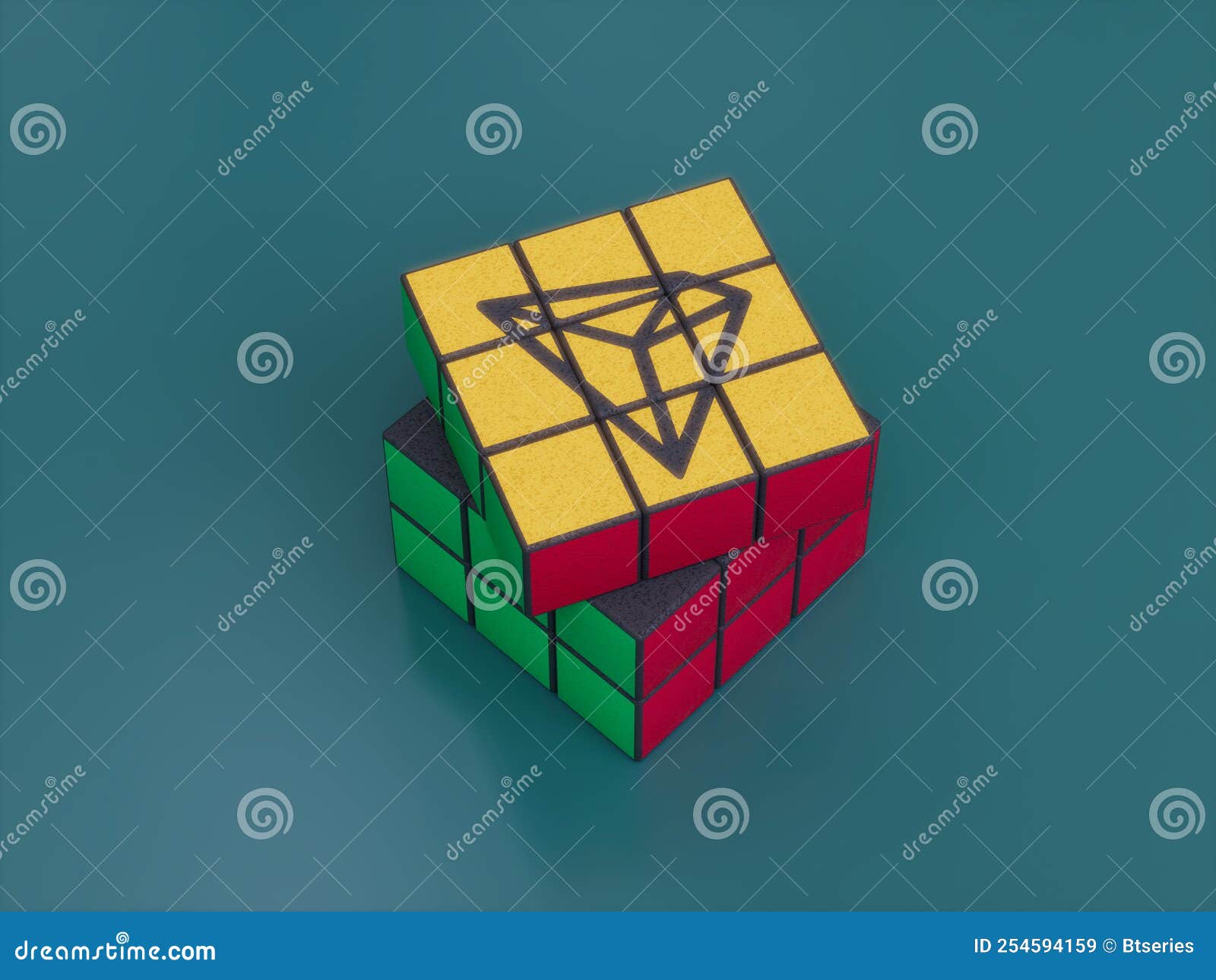 Tron Crypto Rubiks Cube Puzzle Solve Logic Game Difficult 3D ...