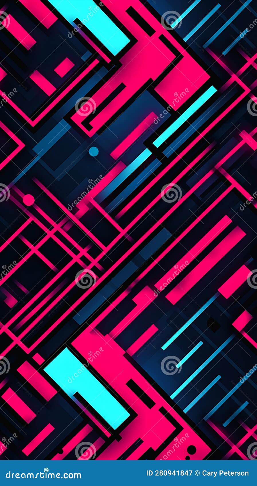 Tron Circuit Pattern