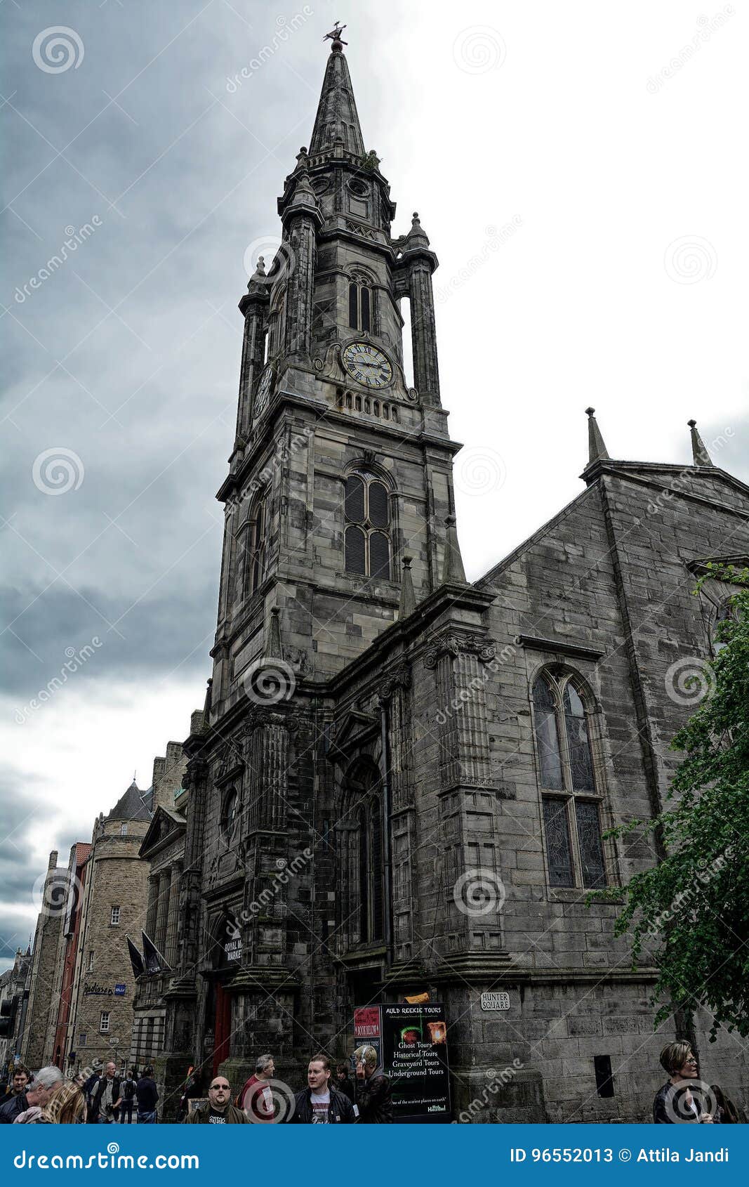 Tron Kirk, Edinburgh, Scotland Editorial Stock Photo - Image of history ...