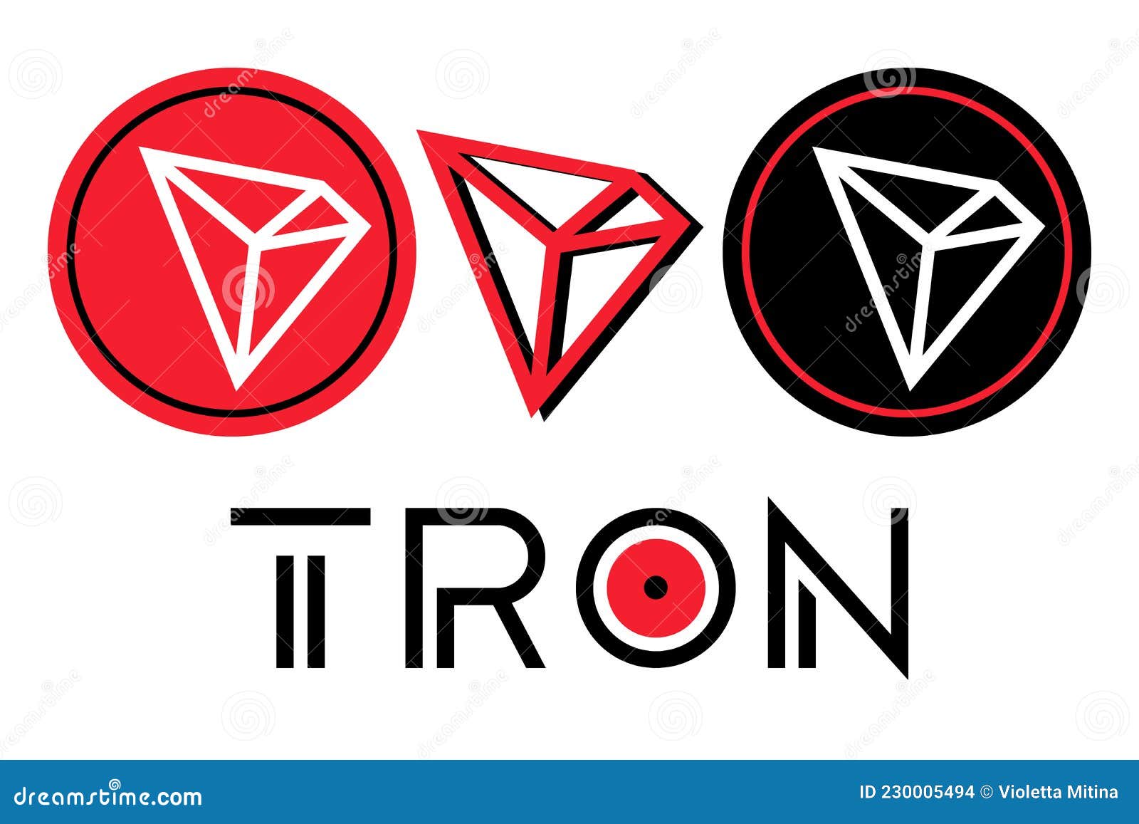 Tron Vector Logo Text Icon Author S Development Editorial Stock Image ...