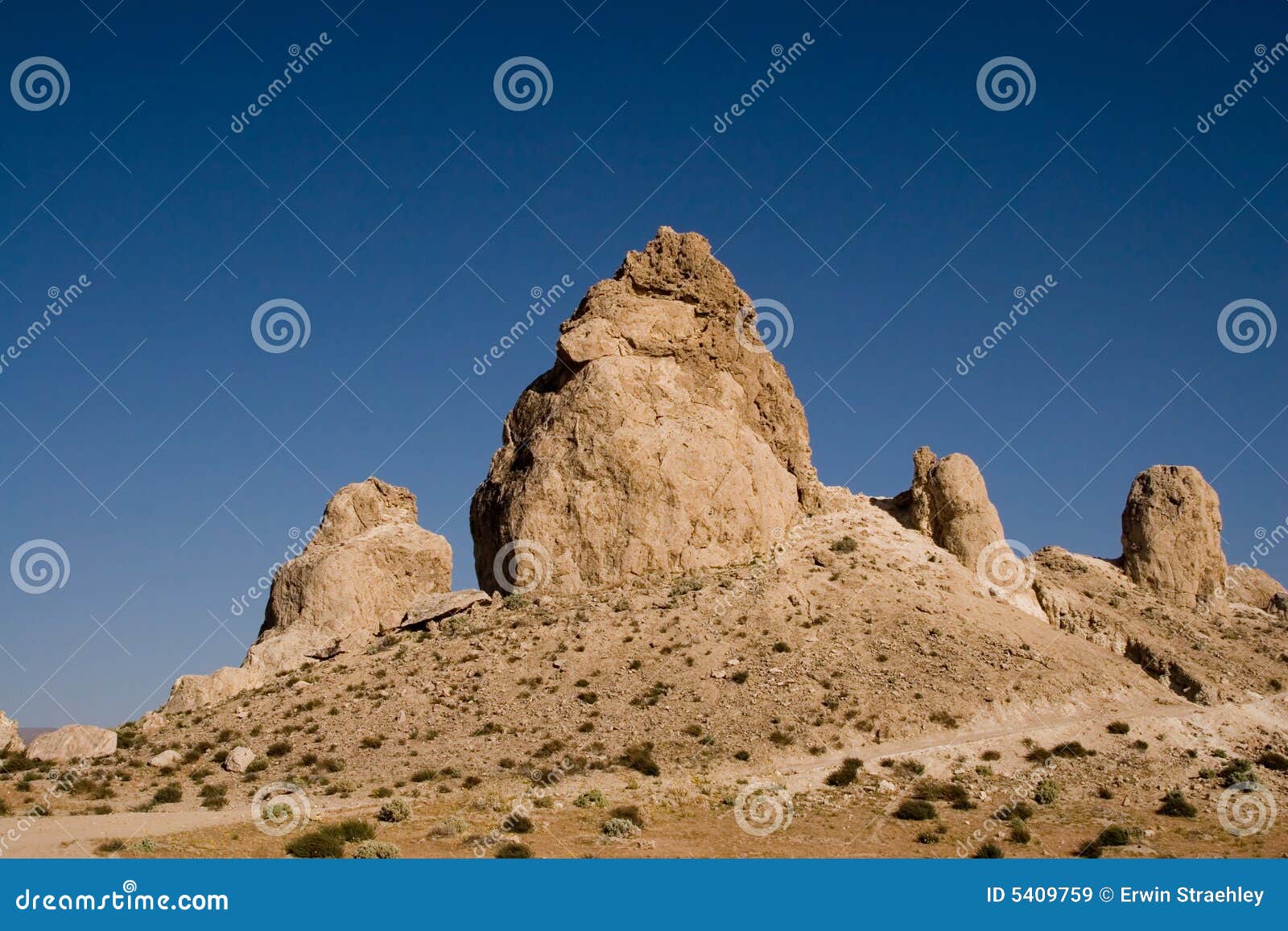 Trona Pinnacles stock image. Image of lake, desert, ridgecrest - 5409759