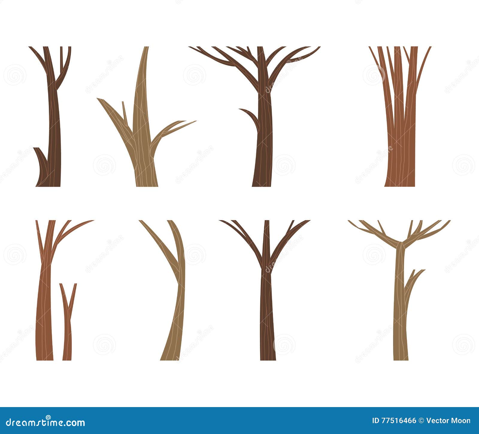 Tronco De árbol Del Ejemplo Del Vector Ilustración del Vector ...