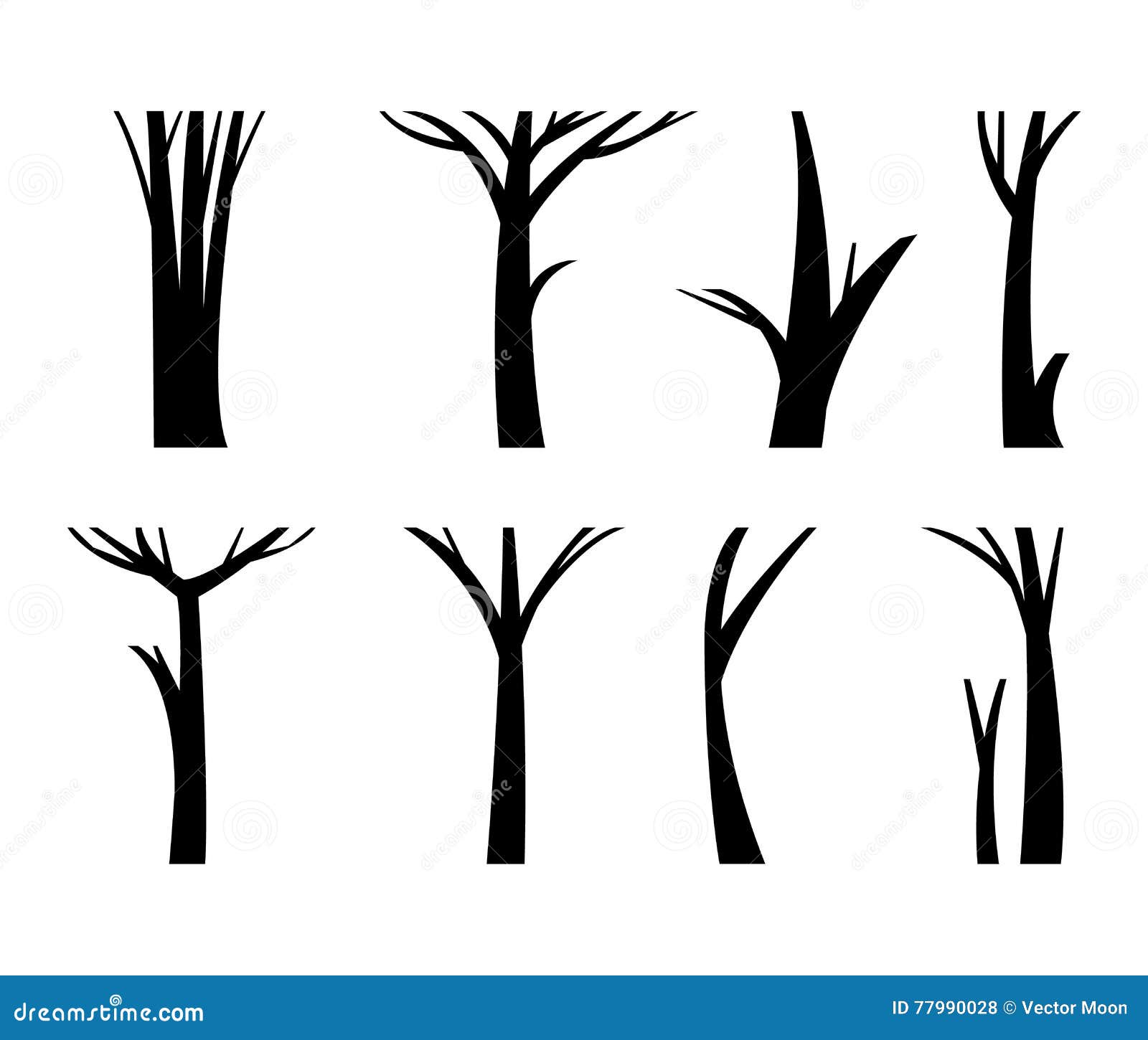 Tronco De árbol Del Ejemplo Del Vector Ilustración del Vector ...