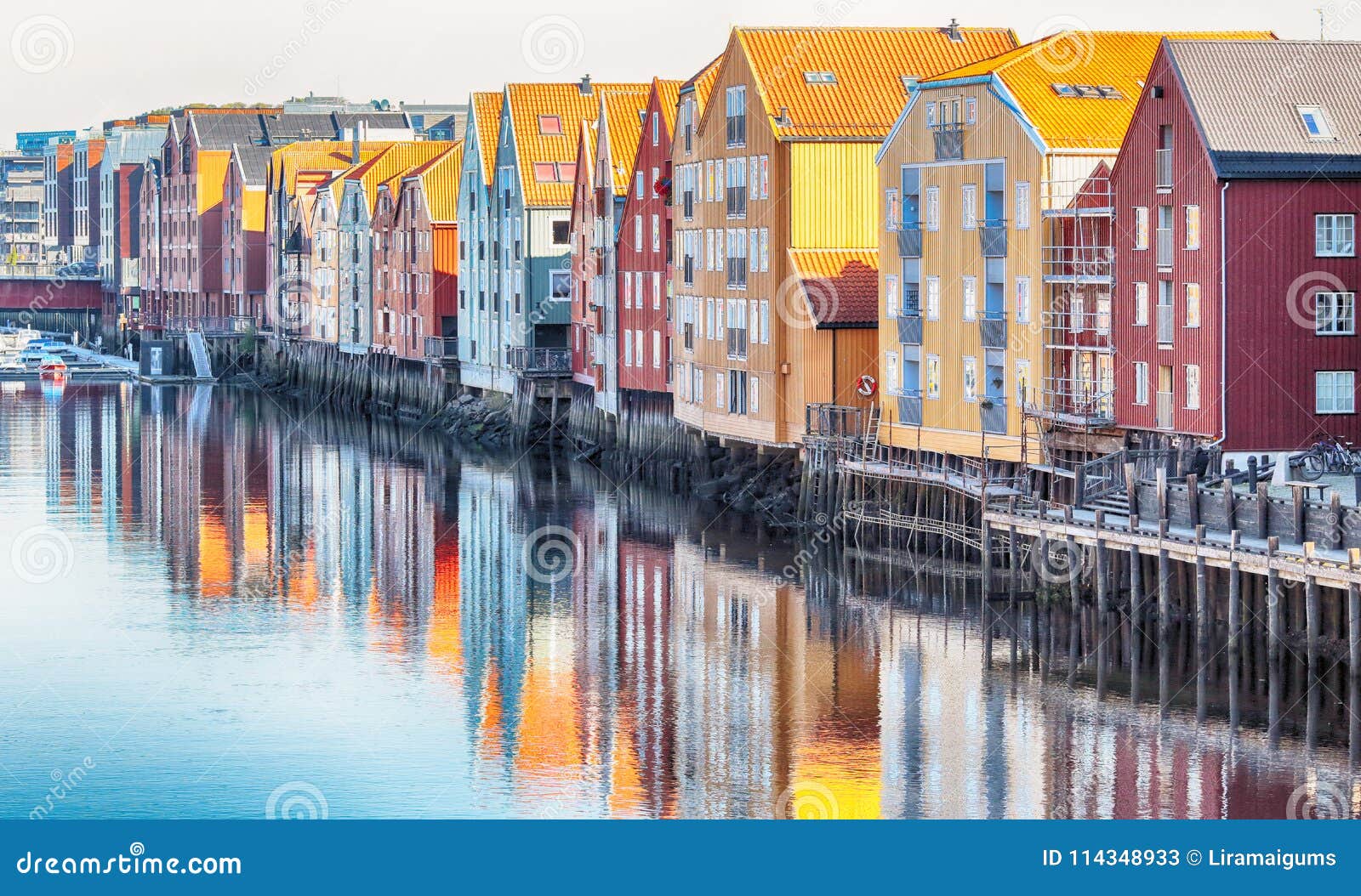 Trondeim fotografia stock editoriale. Immagine di norvegia - 114348933