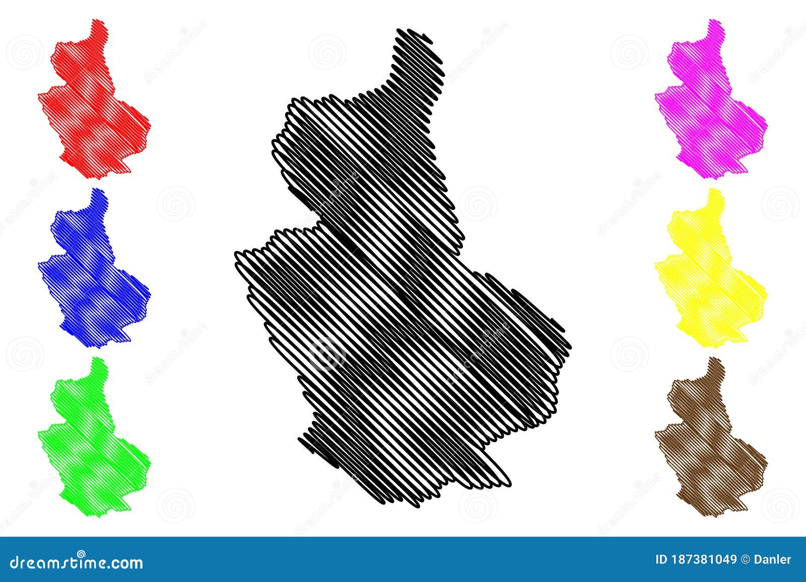 Trongsa District Districts of Bhutan, Kingdom of Bhutan Map Vector ...