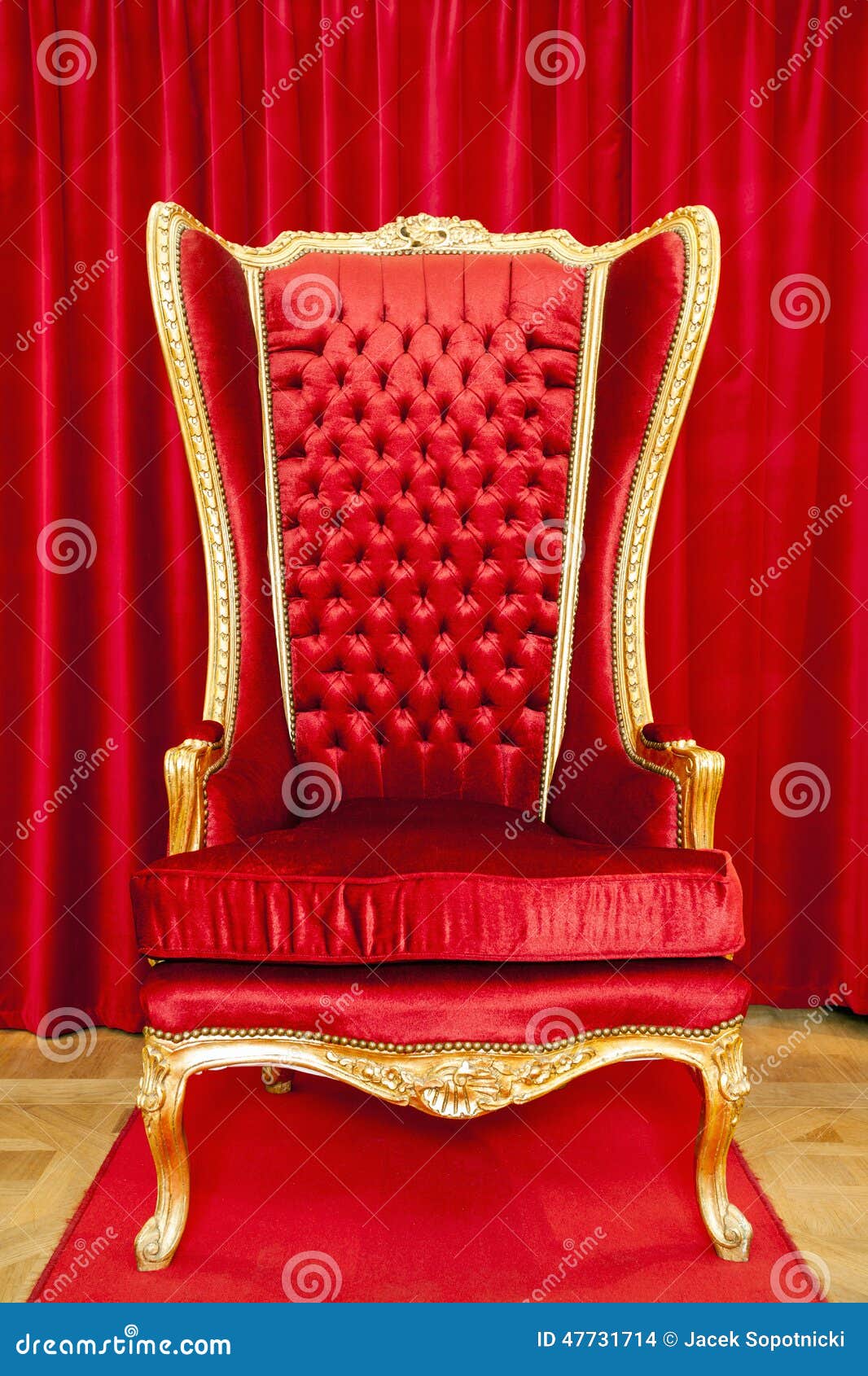 Trono real rojo foto de archivo. Imagen de fondo, velo - 47731714